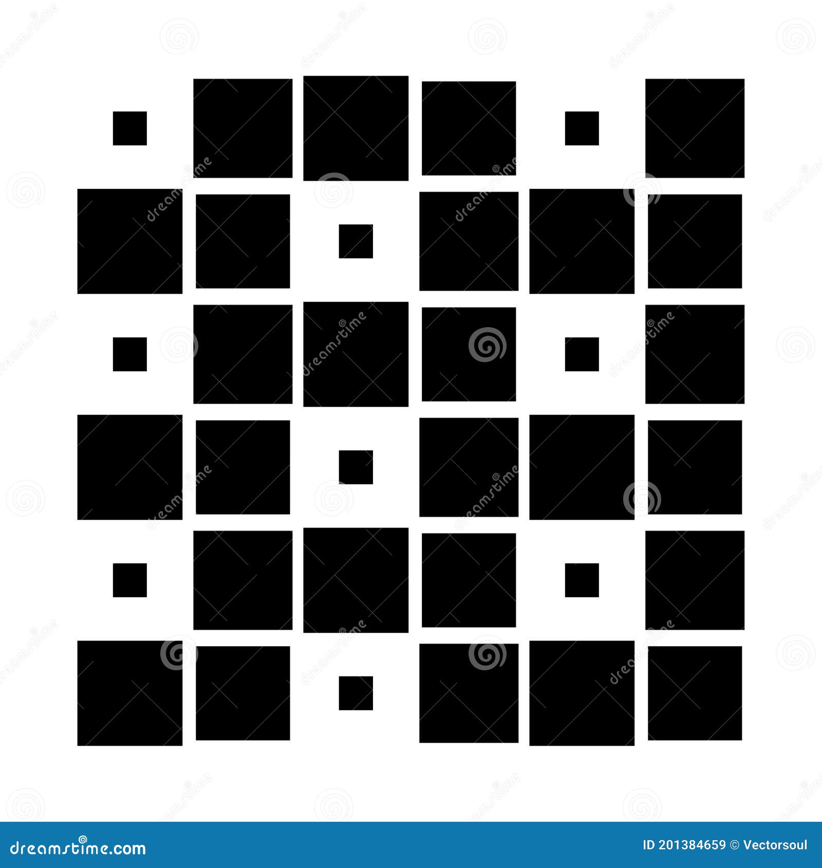 6x6 Cube, Square Geometric Arrangement. Square Illustration Stock ...