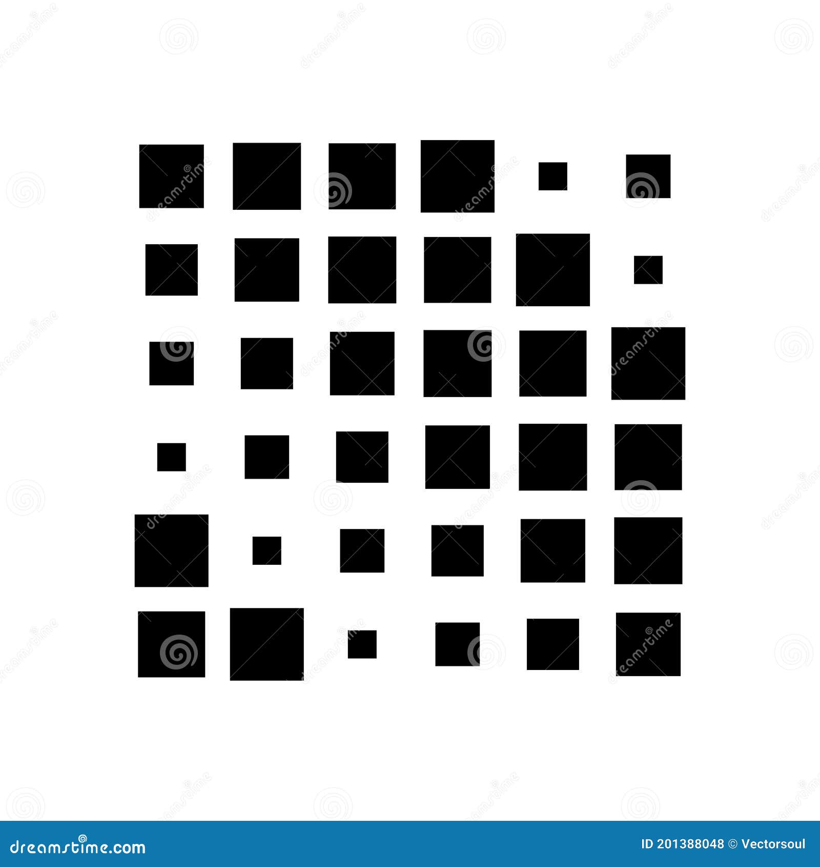 6x6 Cube, Square Geometric Arrangement. Square Illustration Stock ...