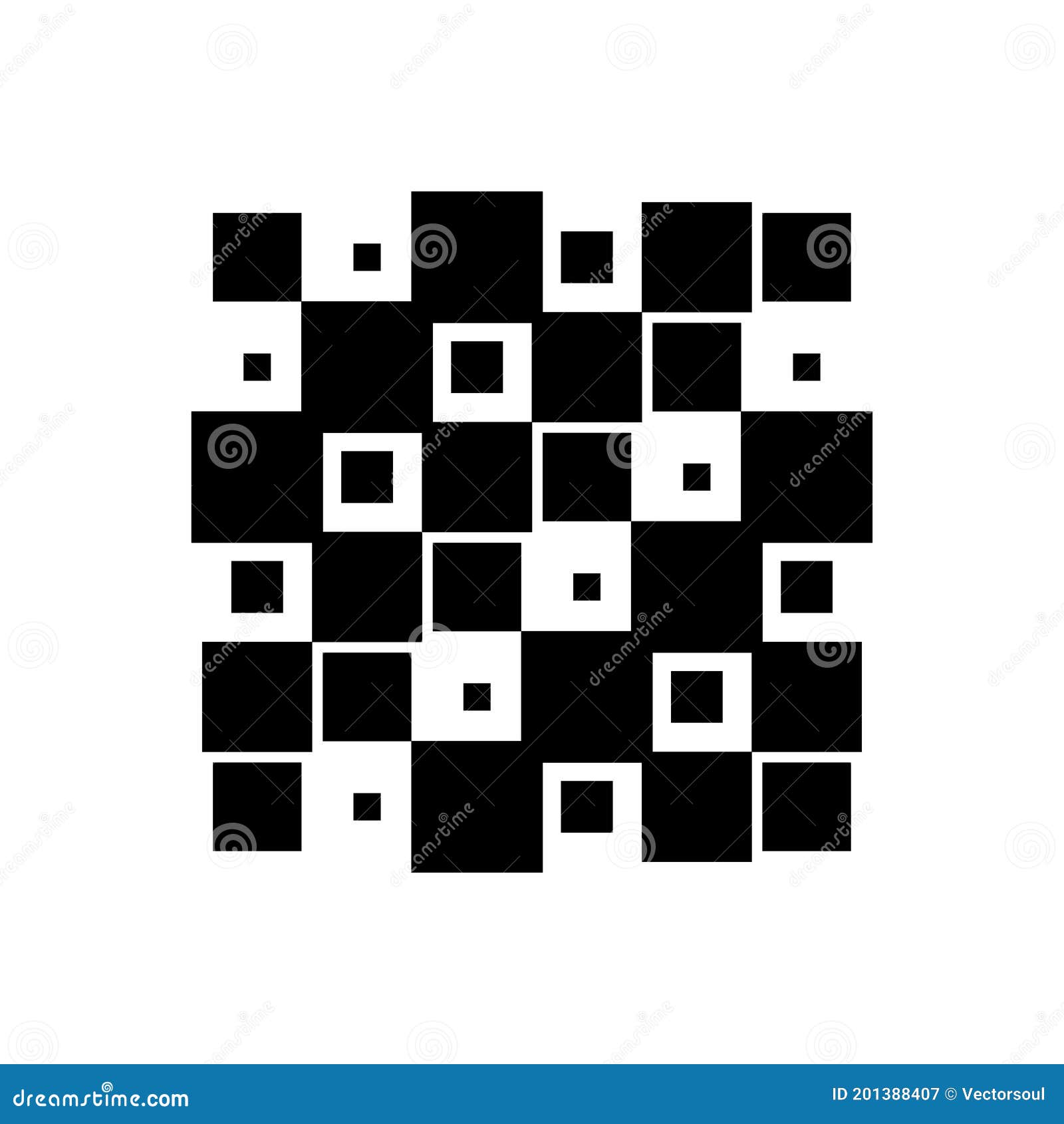 6x6 Cube, Square Geometric Arrangement. Square Illustration Stock ...