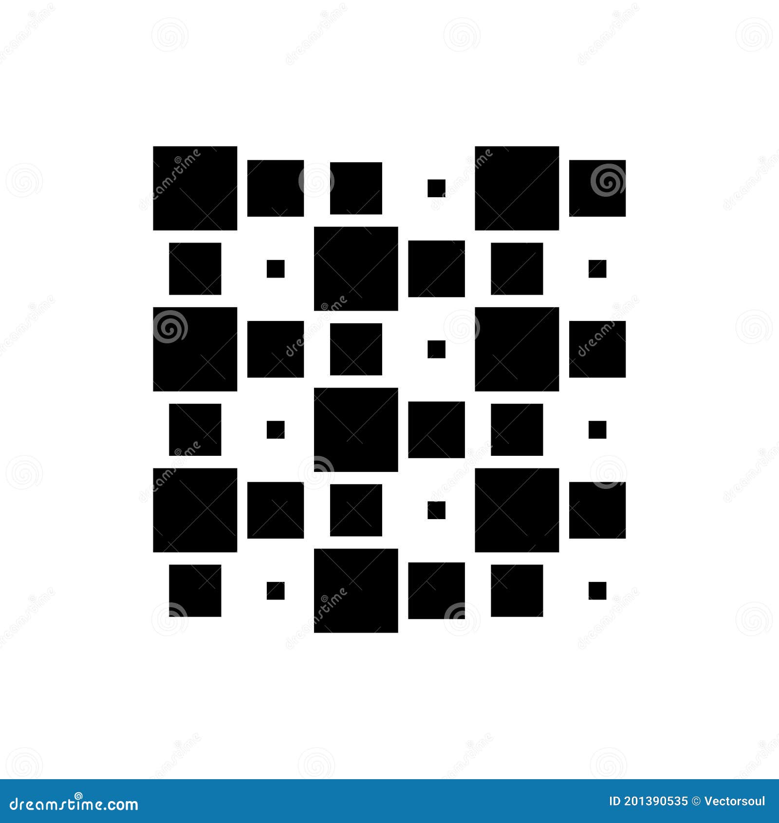 6x6 Cube, Square Geometric Arrangement. Square Illustration Stock ...