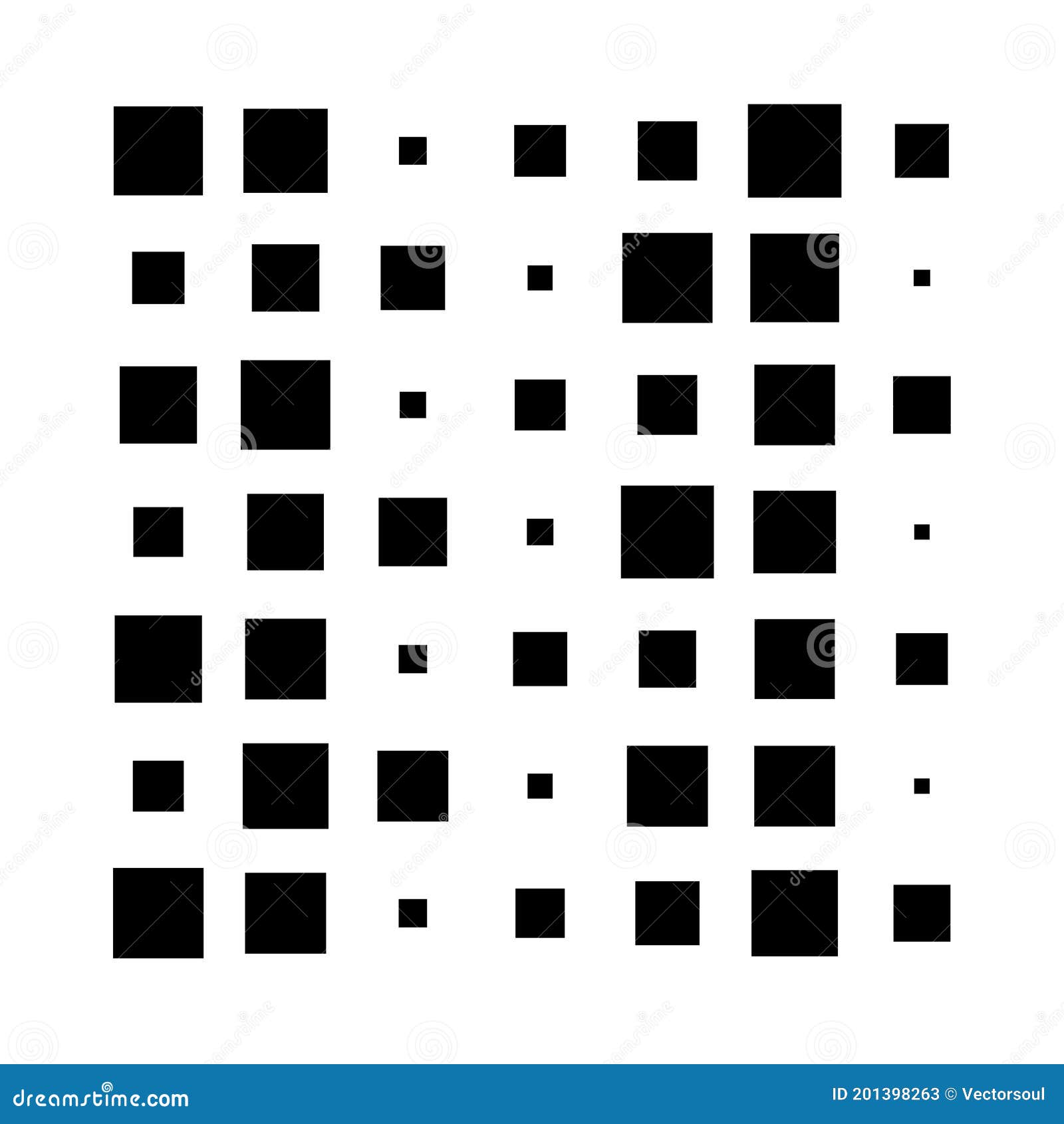 7x7 Cube, Square Geometric Arrangement. Square Illustration Stock ...