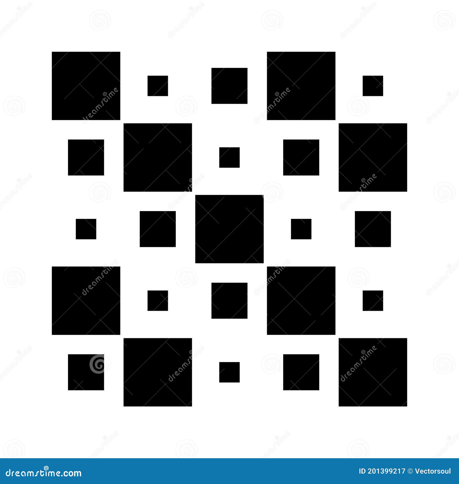 5x5 Cube, Square Geometric Arrangement. Square Illustration Stock ...