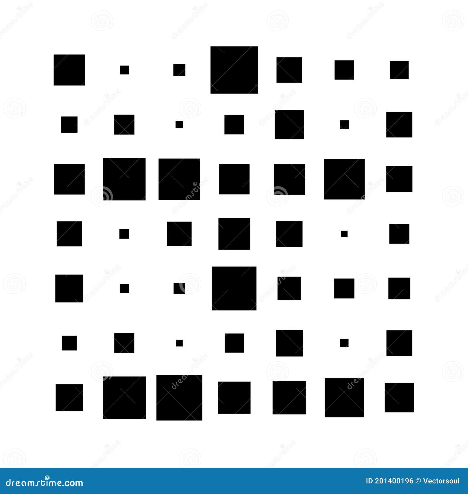 7x7 Cube, Square Geometric Arrangement. Square Illustration Stock ...