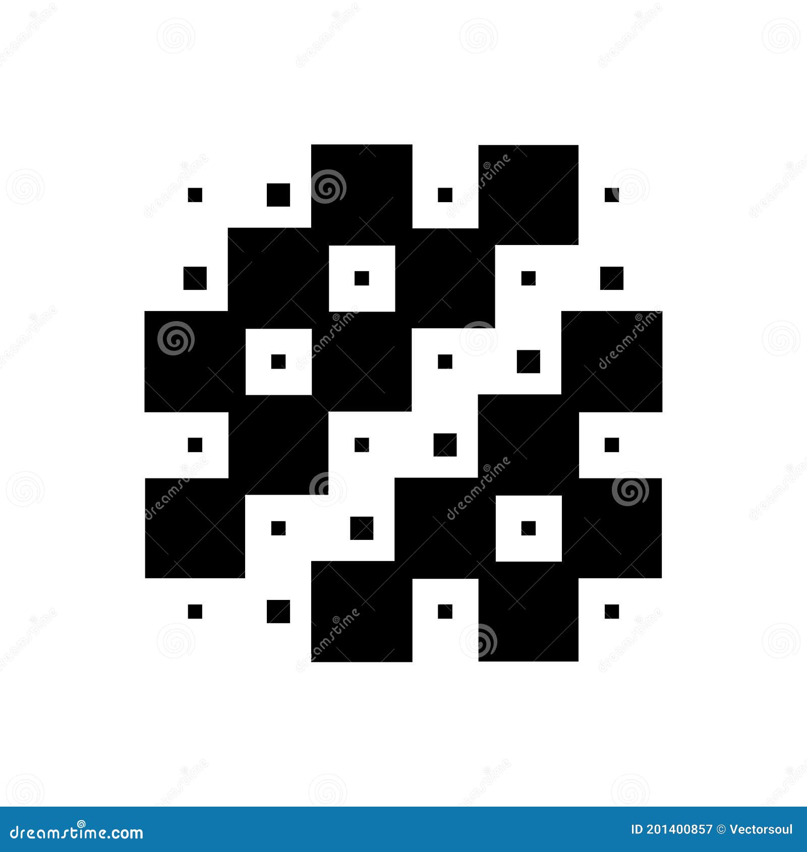 6x6 Cube, Square Geometric Arrangement. Square Illustration Stock ...