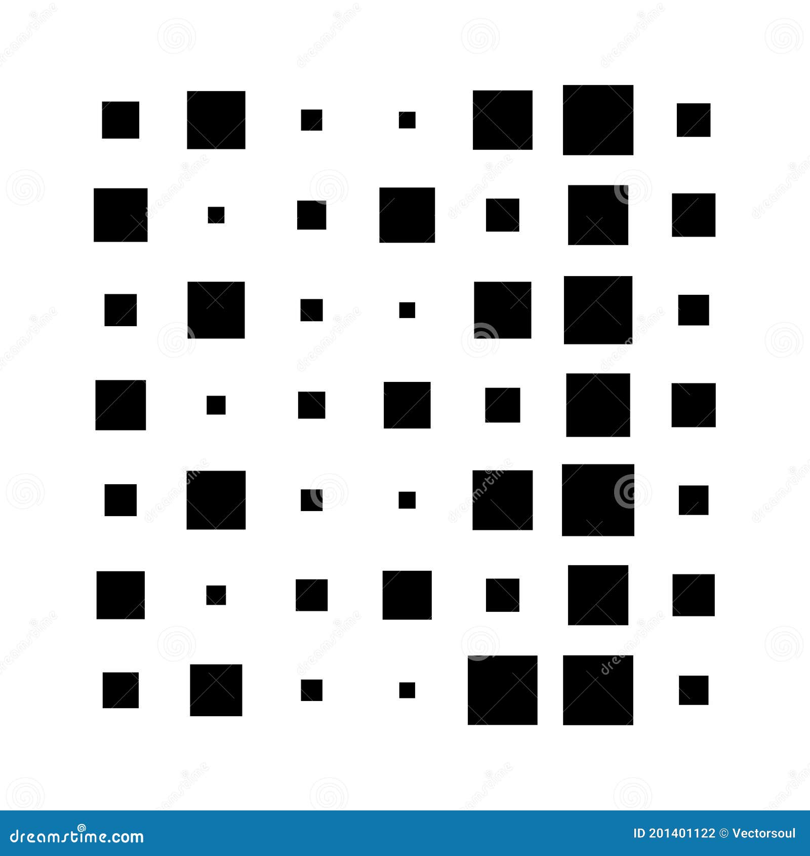 7x7 Cube, Square Geometric Arrangement. Square Illustration Stock ...