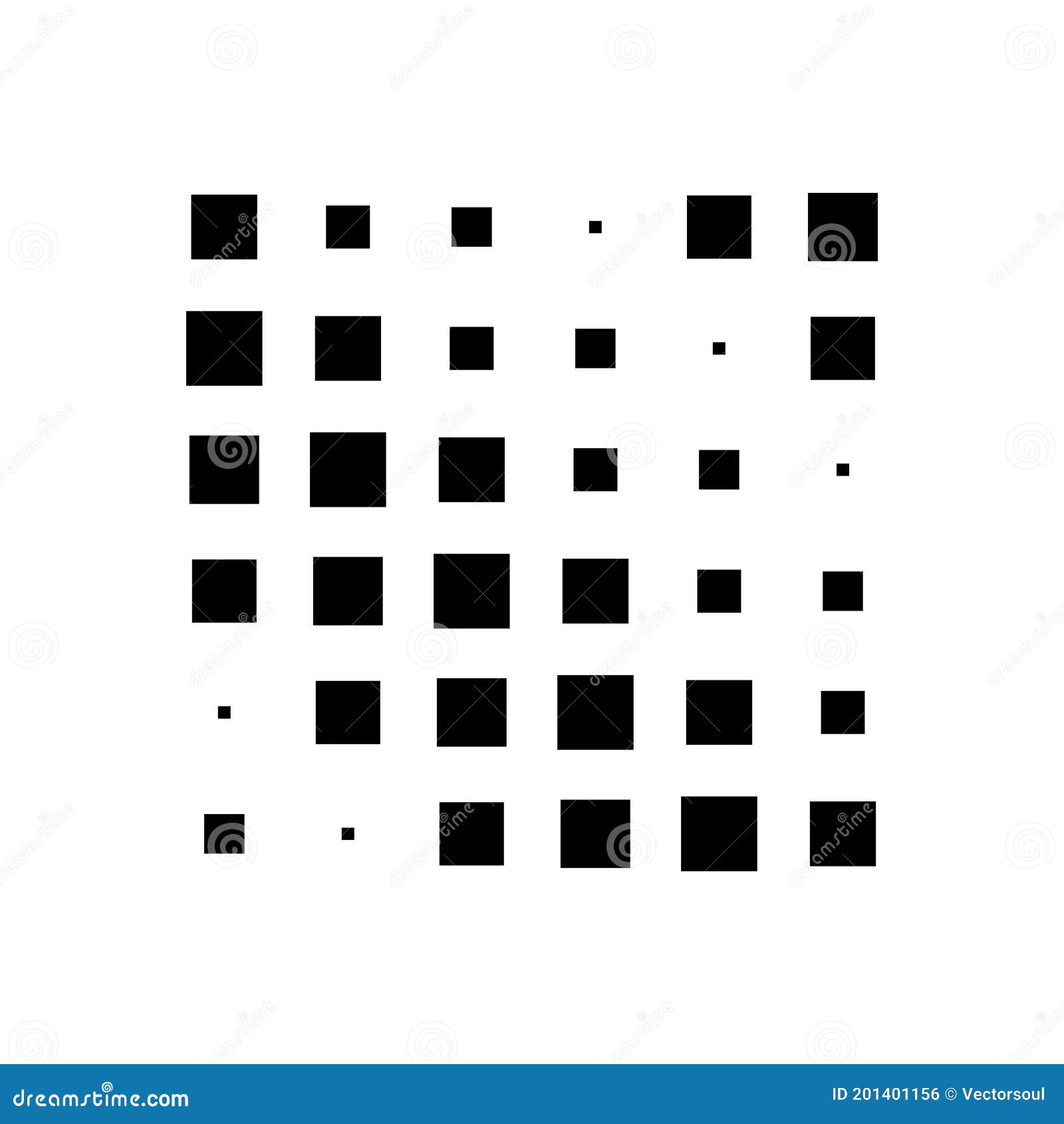 6x6 Cube, Square Geometric Arrangement. Square Illustration Stock ...