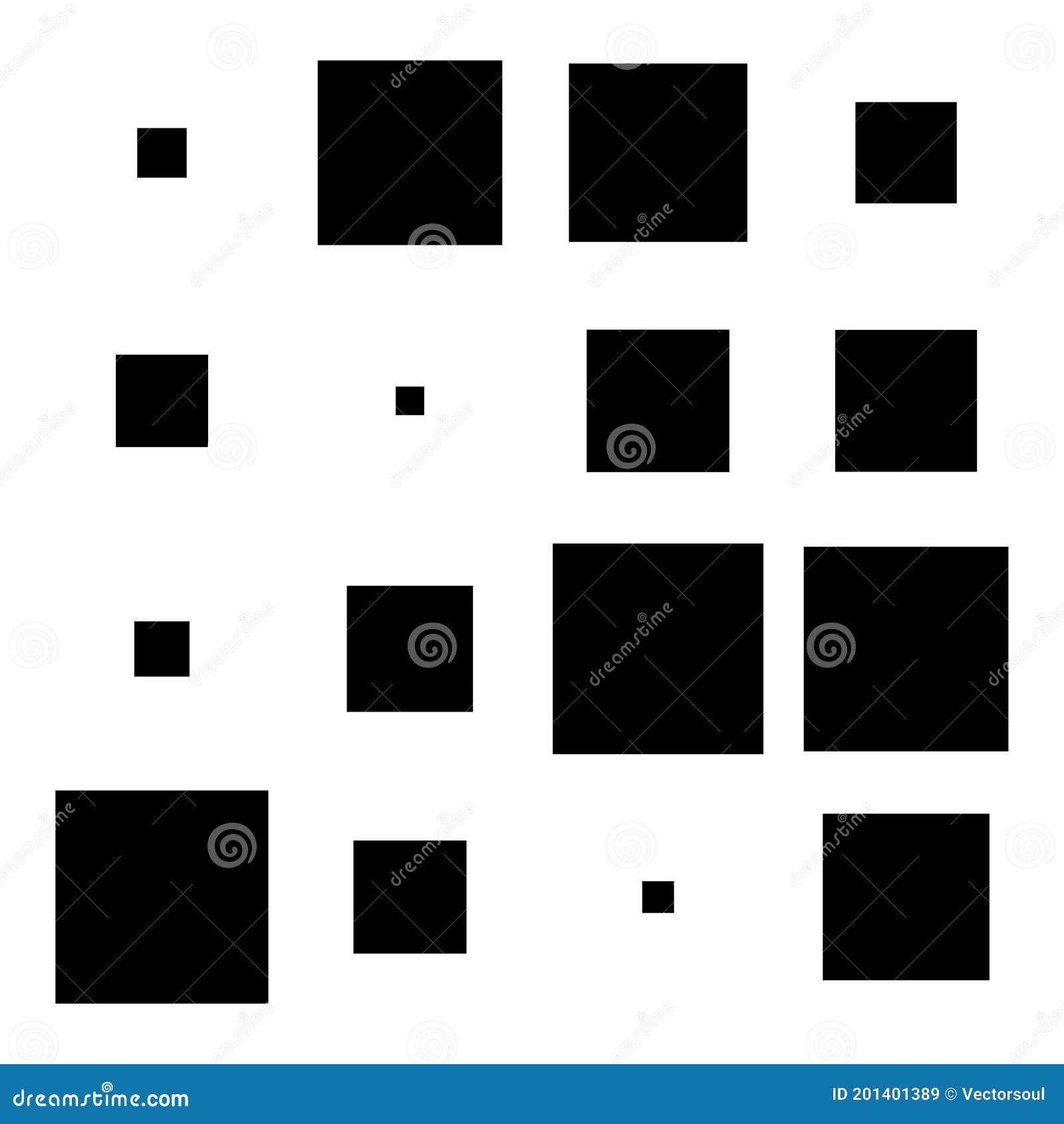 4x4 Cube, Square Geometric Arrangement. Square Illustration Stock ...