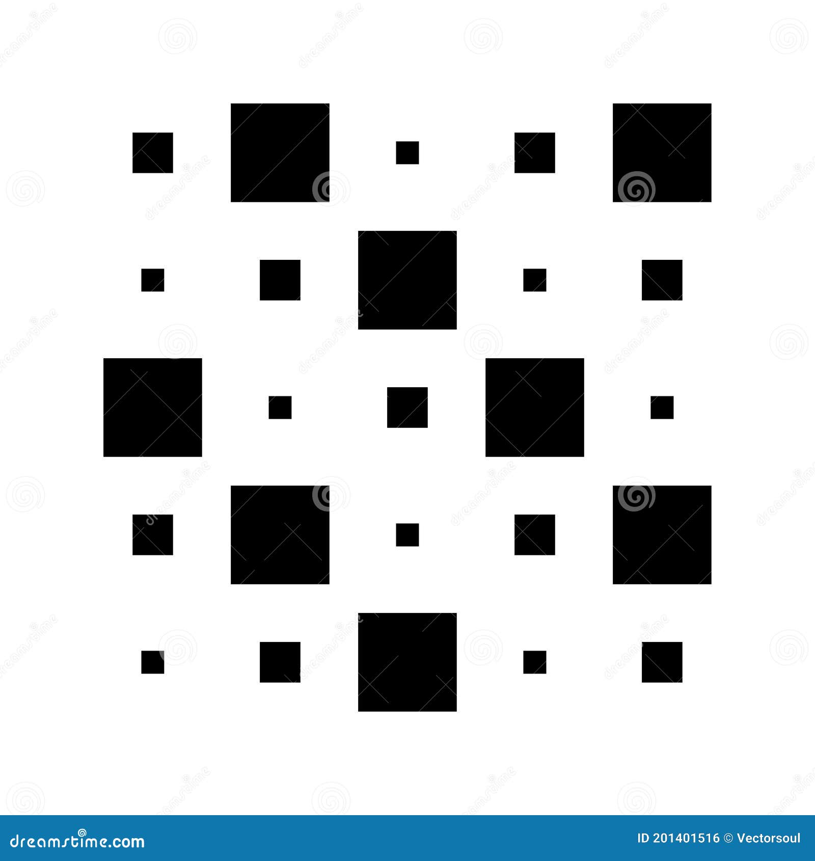 5x5 Cube, Square Geometric Arrangement. Square Illustration Stock ...