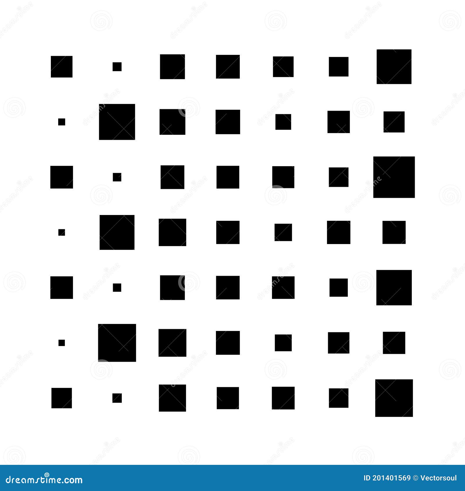 7x7 Cube, Square Geometric Arrangement. Square Illustration Stock ...