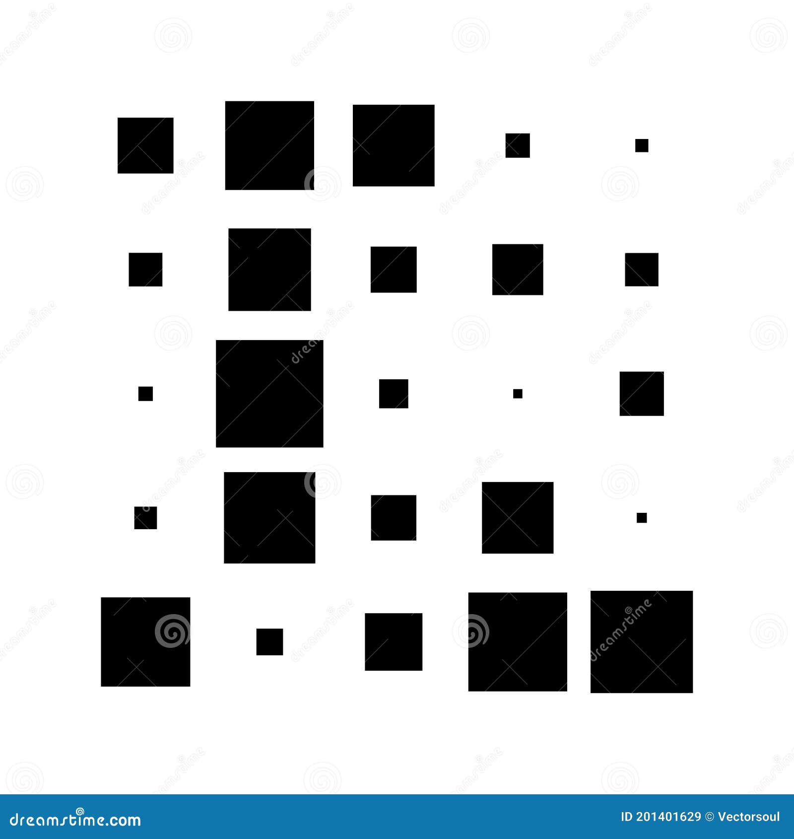 5x5 Cube, Square Geometric Arrangement. Square Illustration Stock ...