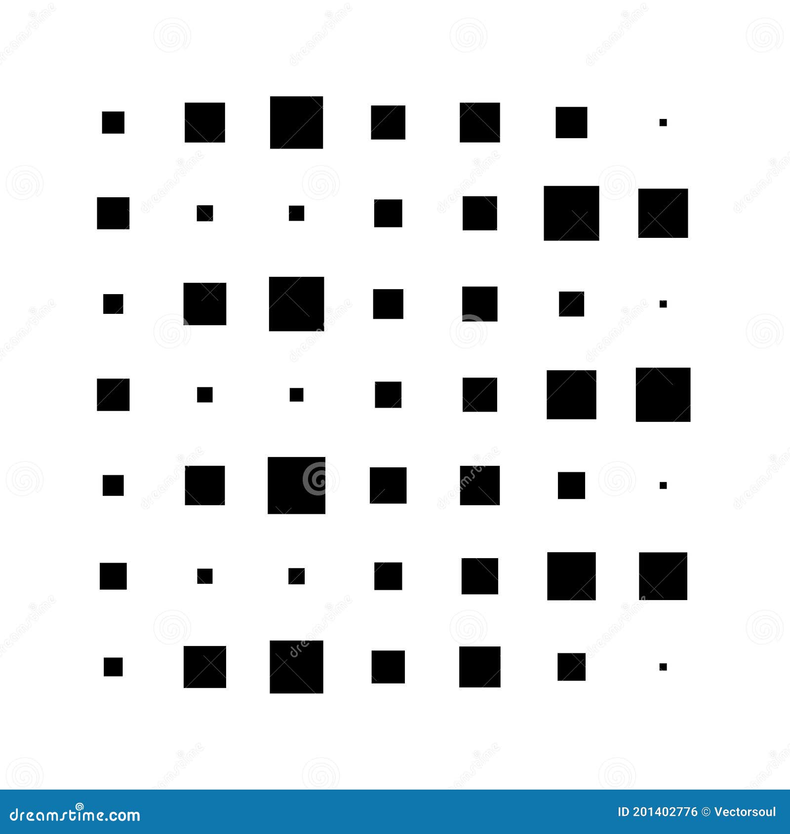 7x7 Cube, Square Geometric Arrangement. Square Illustration Stock ...