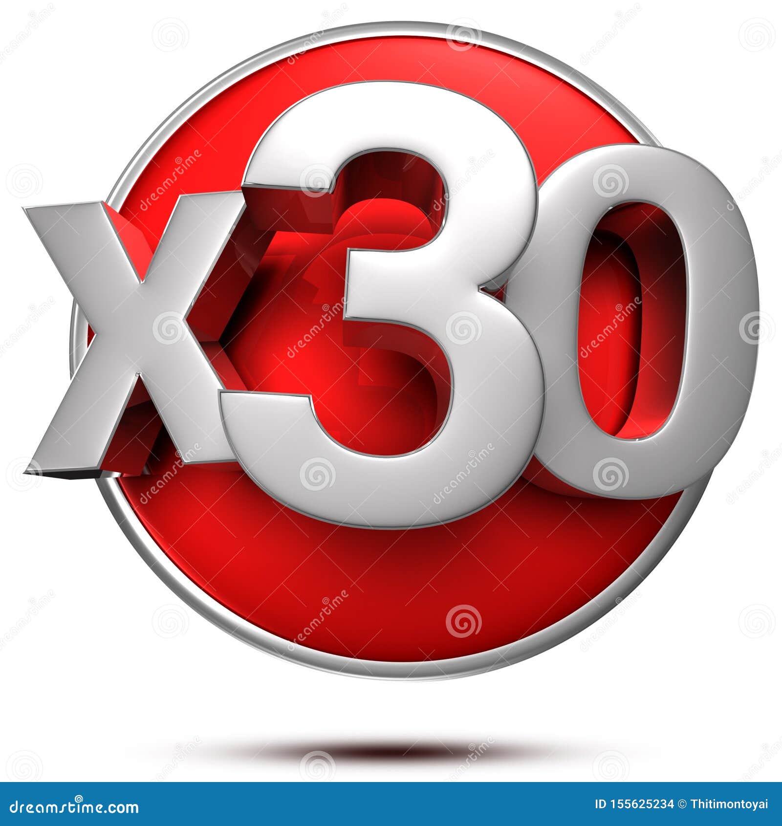 X30 3d. stock illustration. Illustration of earnings - 155625234