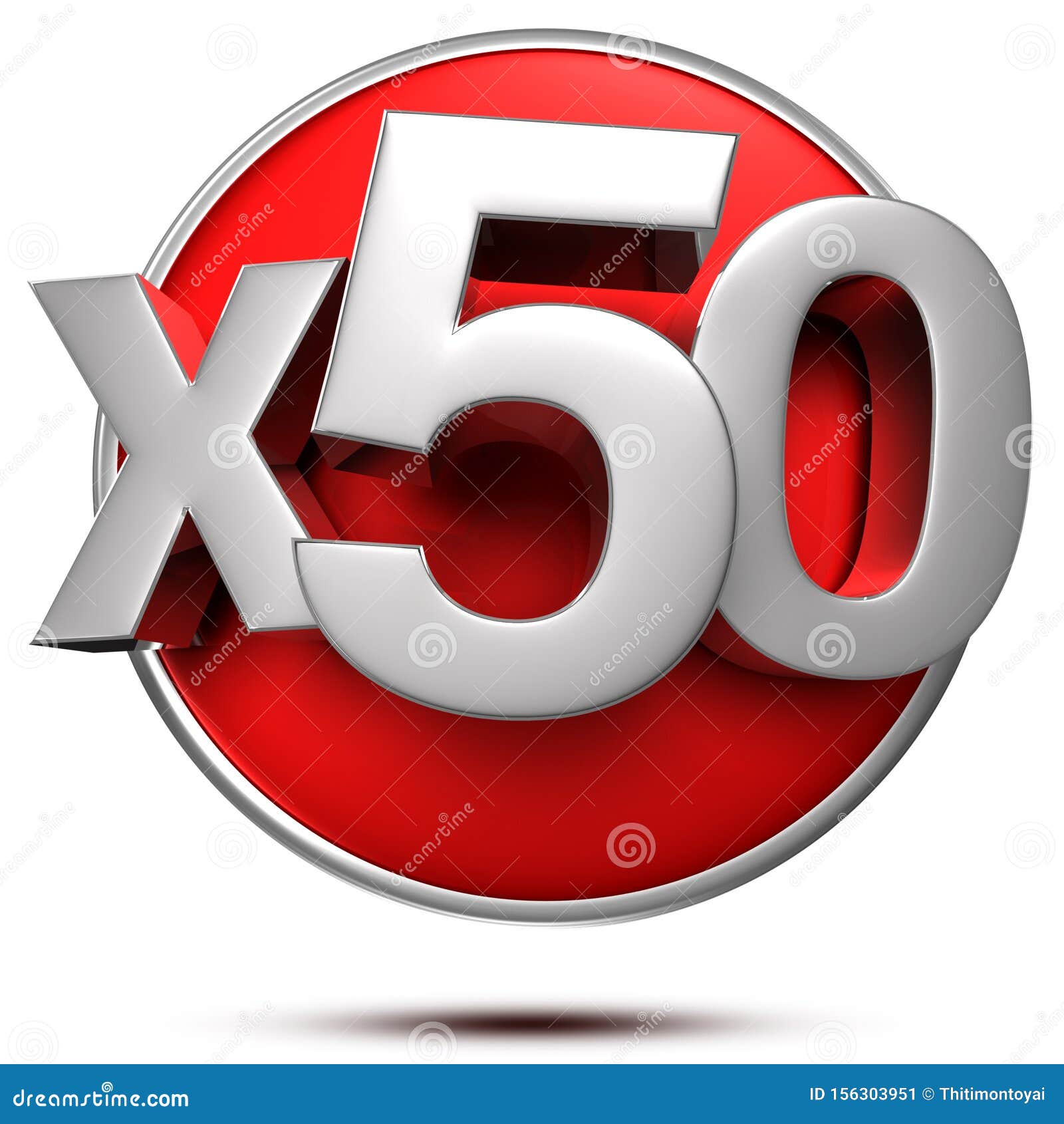 X50 3d. stock illustration. Illustration of point, numeral - 156303951