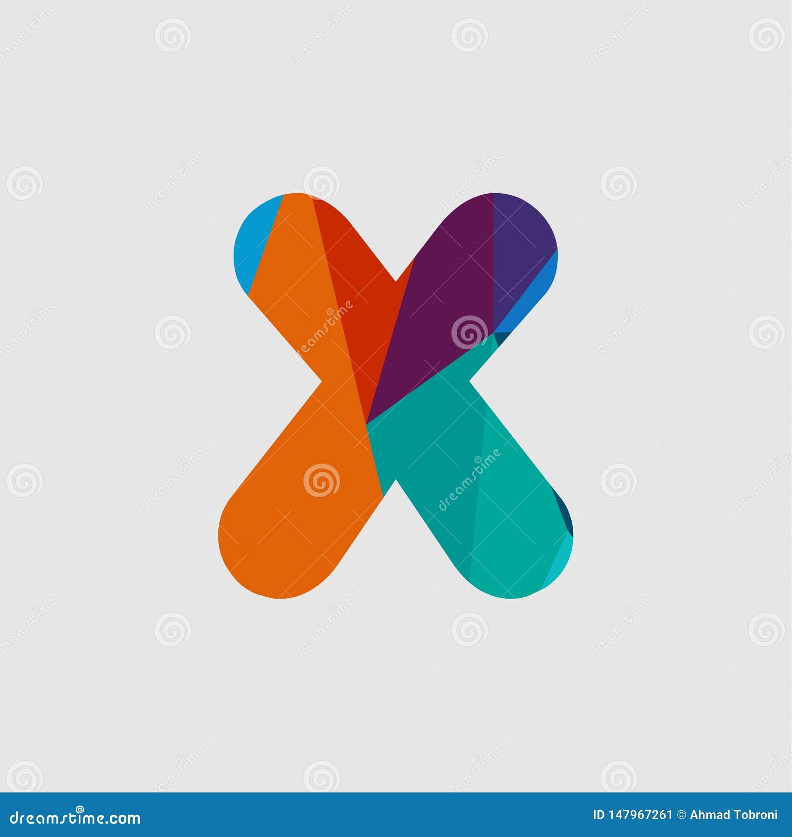 X Diamond Font Vector Template Design Illustration Stock Vector ...