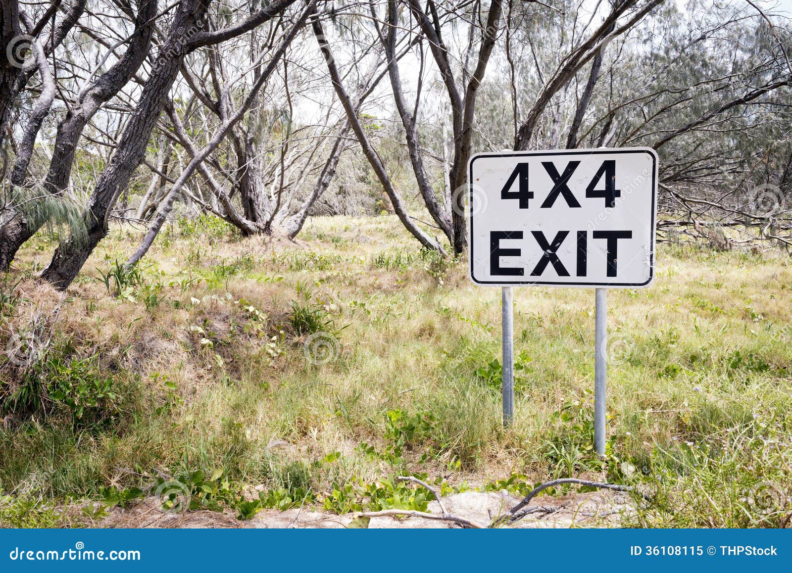 4X4 Exit Track Sign stock image. Image of stradbroke - 36108115