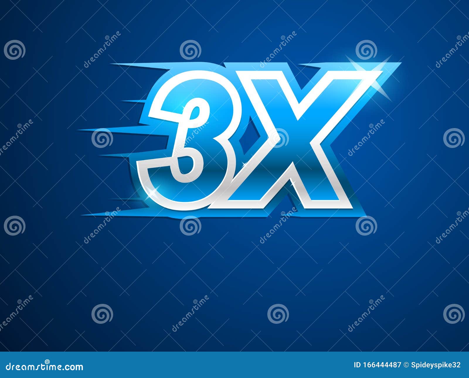 3x Faster. Blue Vector Sign Stock Vector - Illustration of business ...