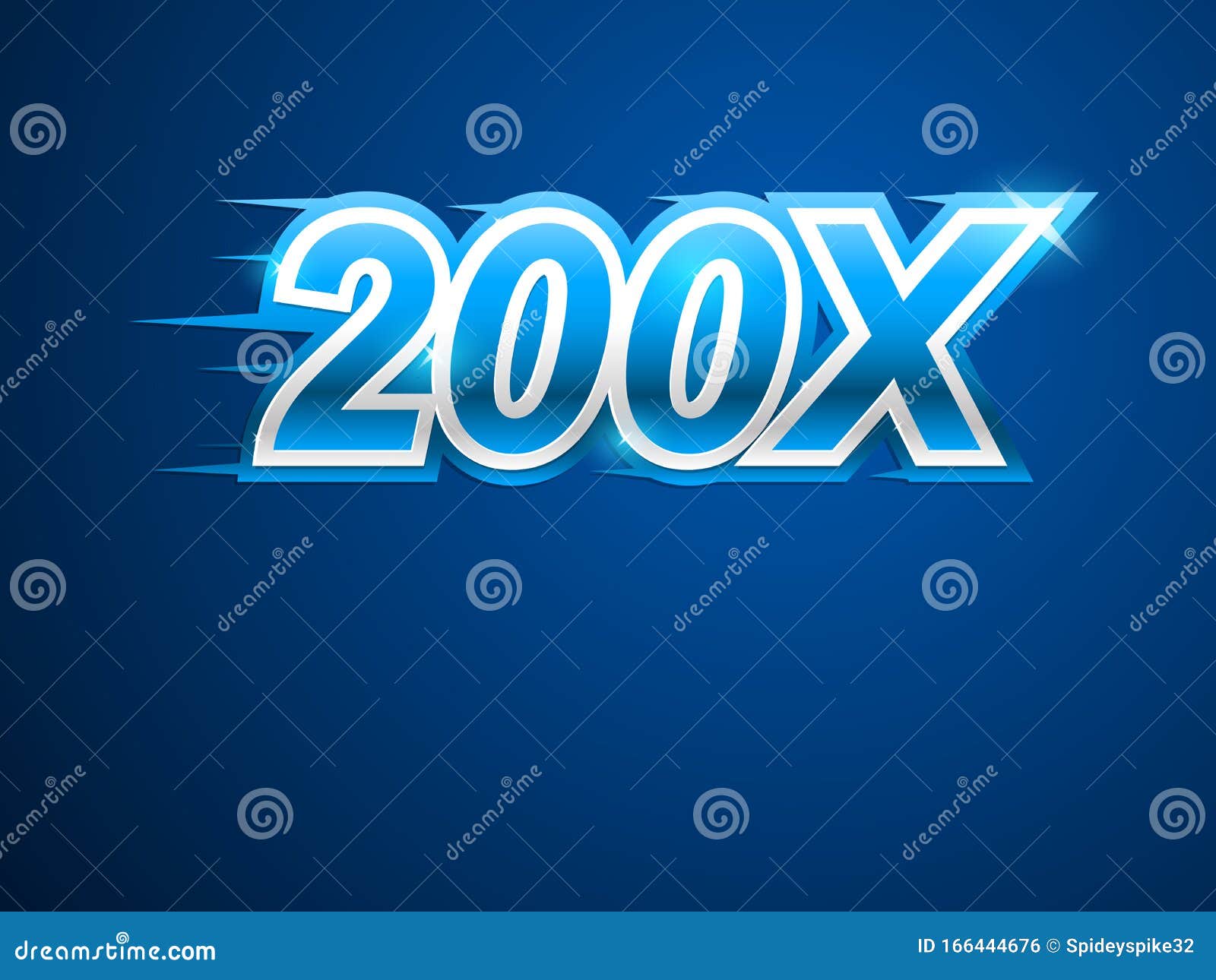 200x Faster. Blue Vector Sign Stock Vector - Illustration of letter ...