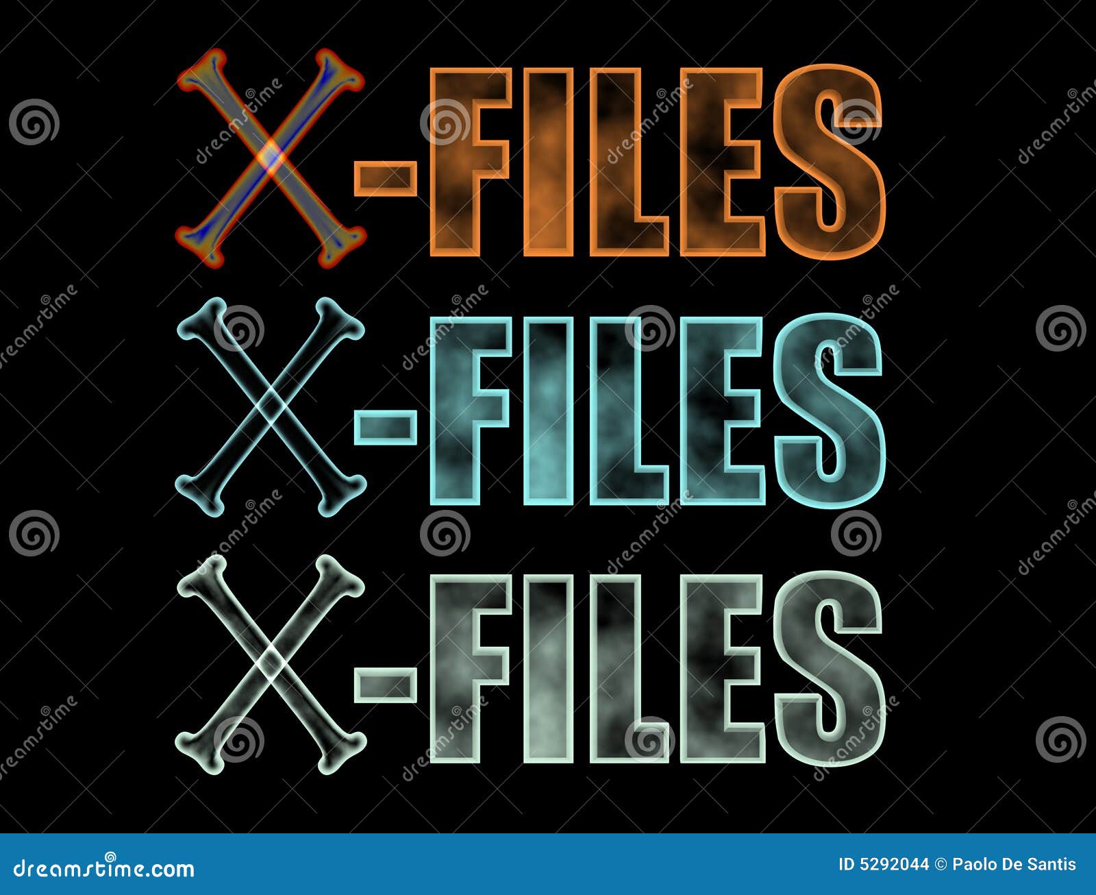 X-files logo stock illustration. Illustration of ribs - 5292044