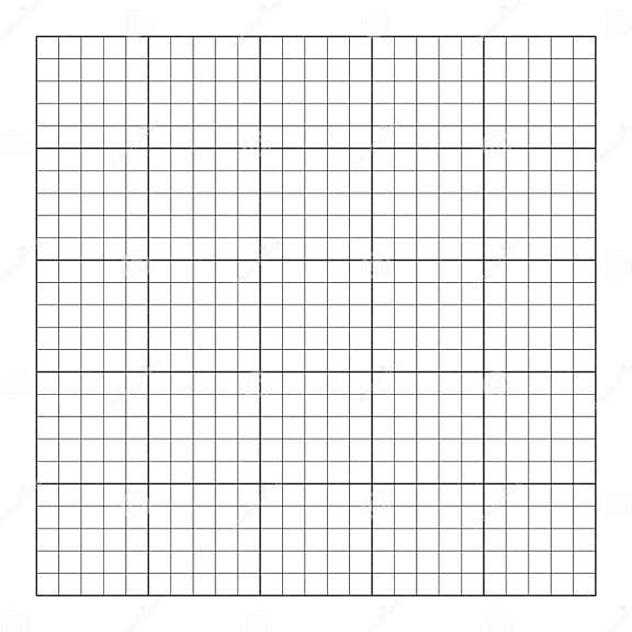 5x5 Five Empty Grid. Vector Template Square Cell Table. Graphic Puzzle ...