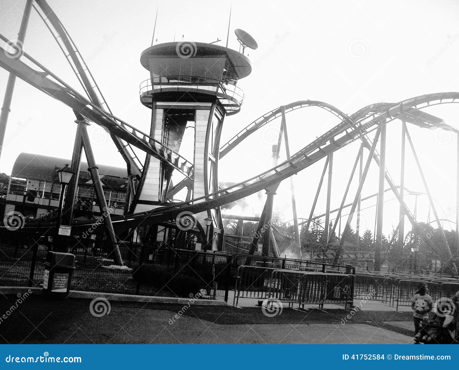 X-Flight at Six Flags Great America Stock Photo - Image of coasters ...