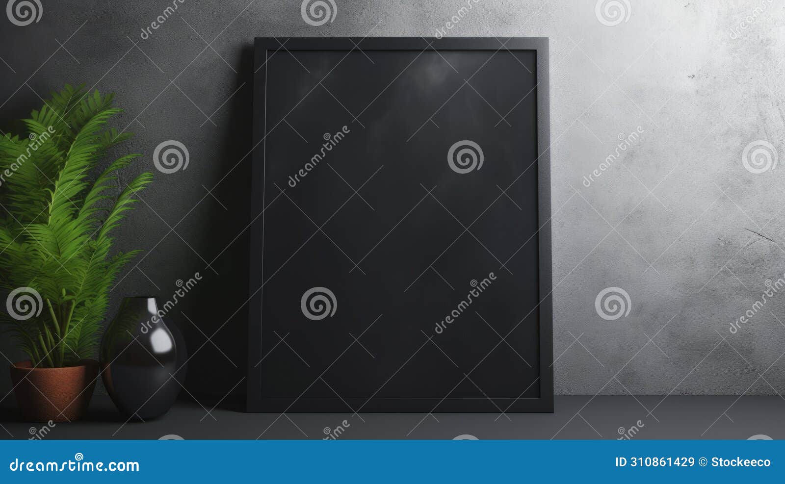 Minimalist 7x5 Frame Drag Mockup on Obsidian Background Design Stock ...