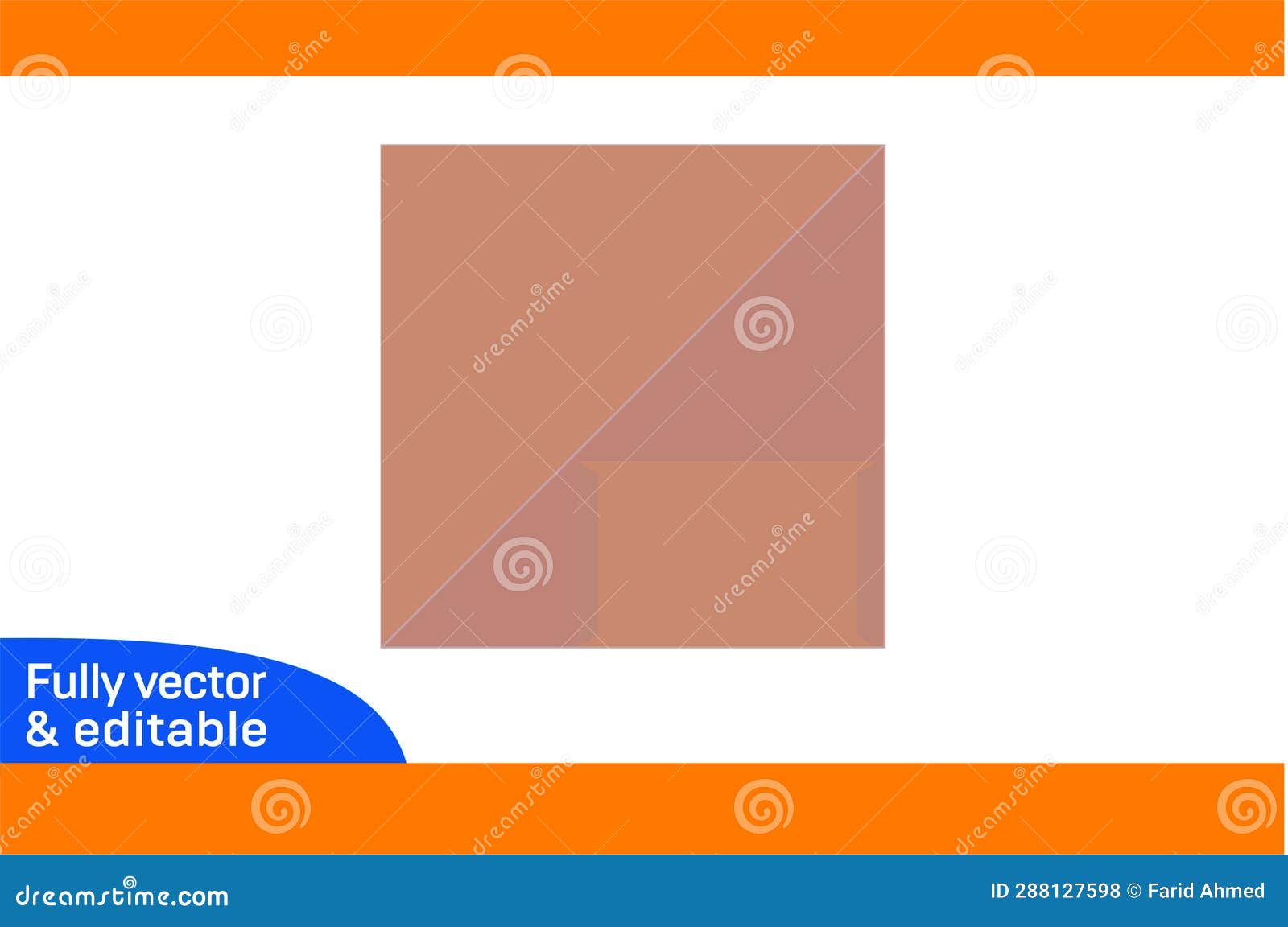 3x4.875 Inch Packaging Catalog Envelope Or Open End Envelope Dieline ...