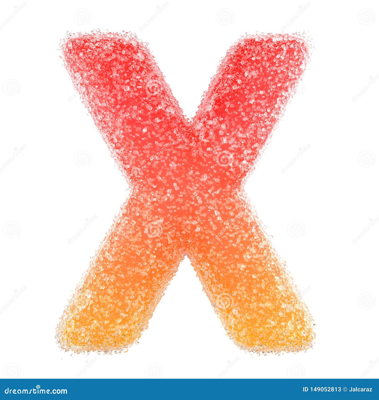 X - Letter of the Alphabet Made of Candy Stock Illustration ...