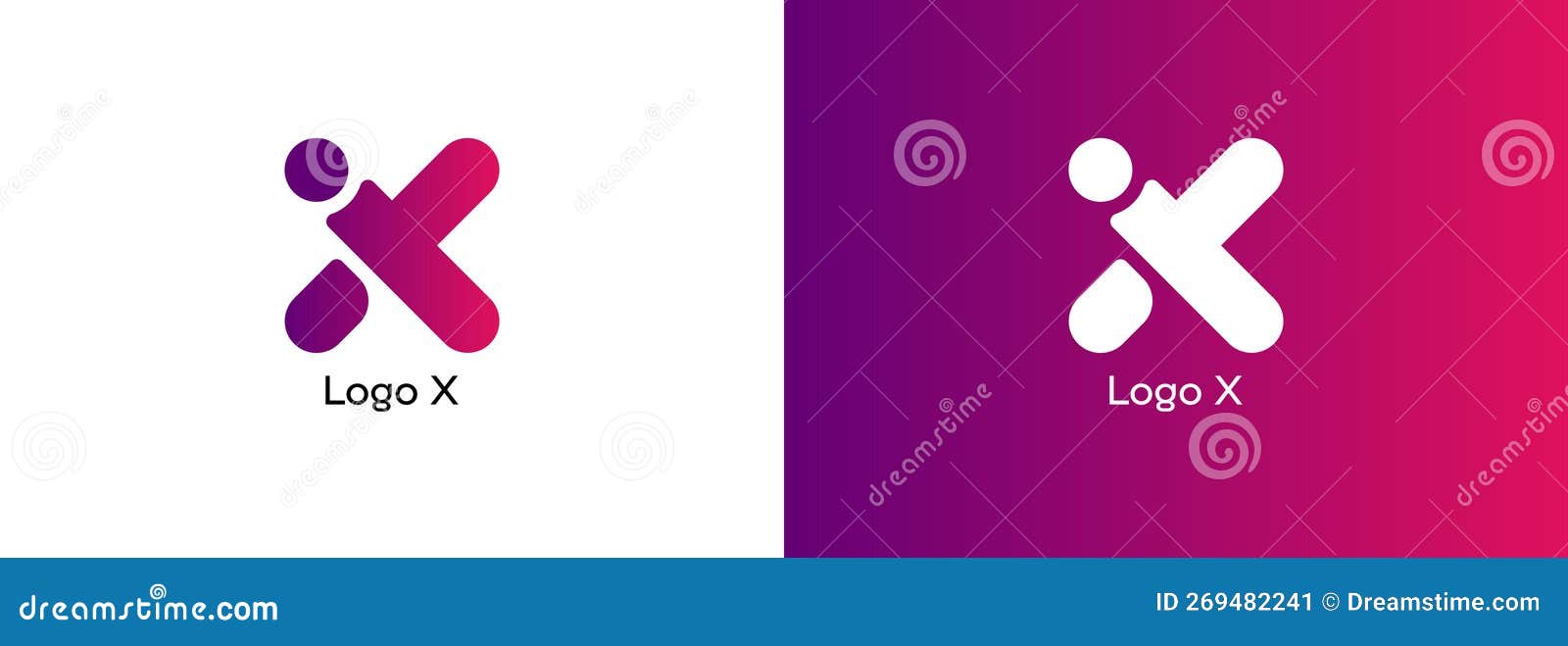 X Letter Like Running Human. Emblem X Logo, Modern Color Gradient ...