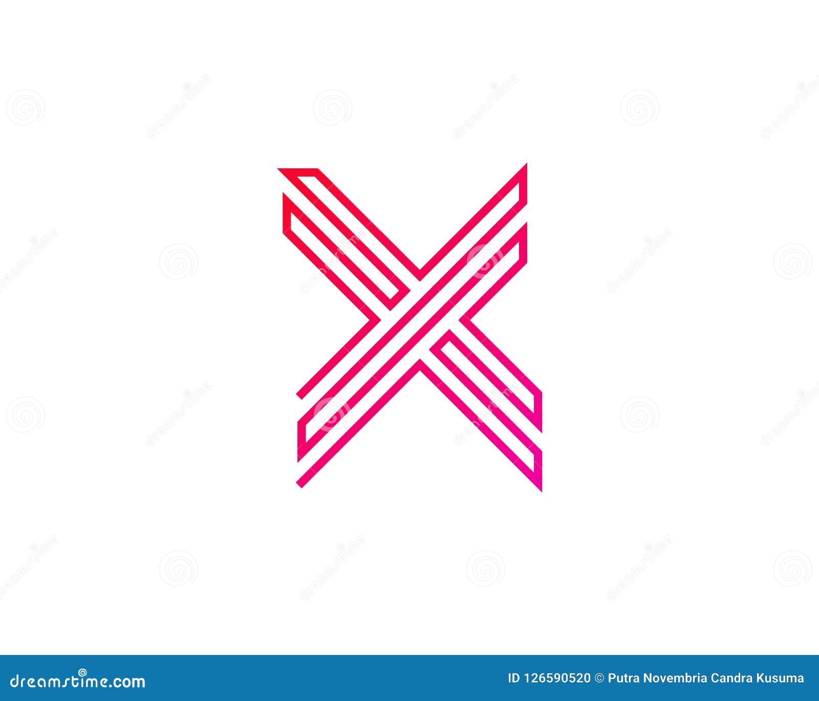 X Letter Line Texture Logo Icon Design Stock Vector - Illustration of ...