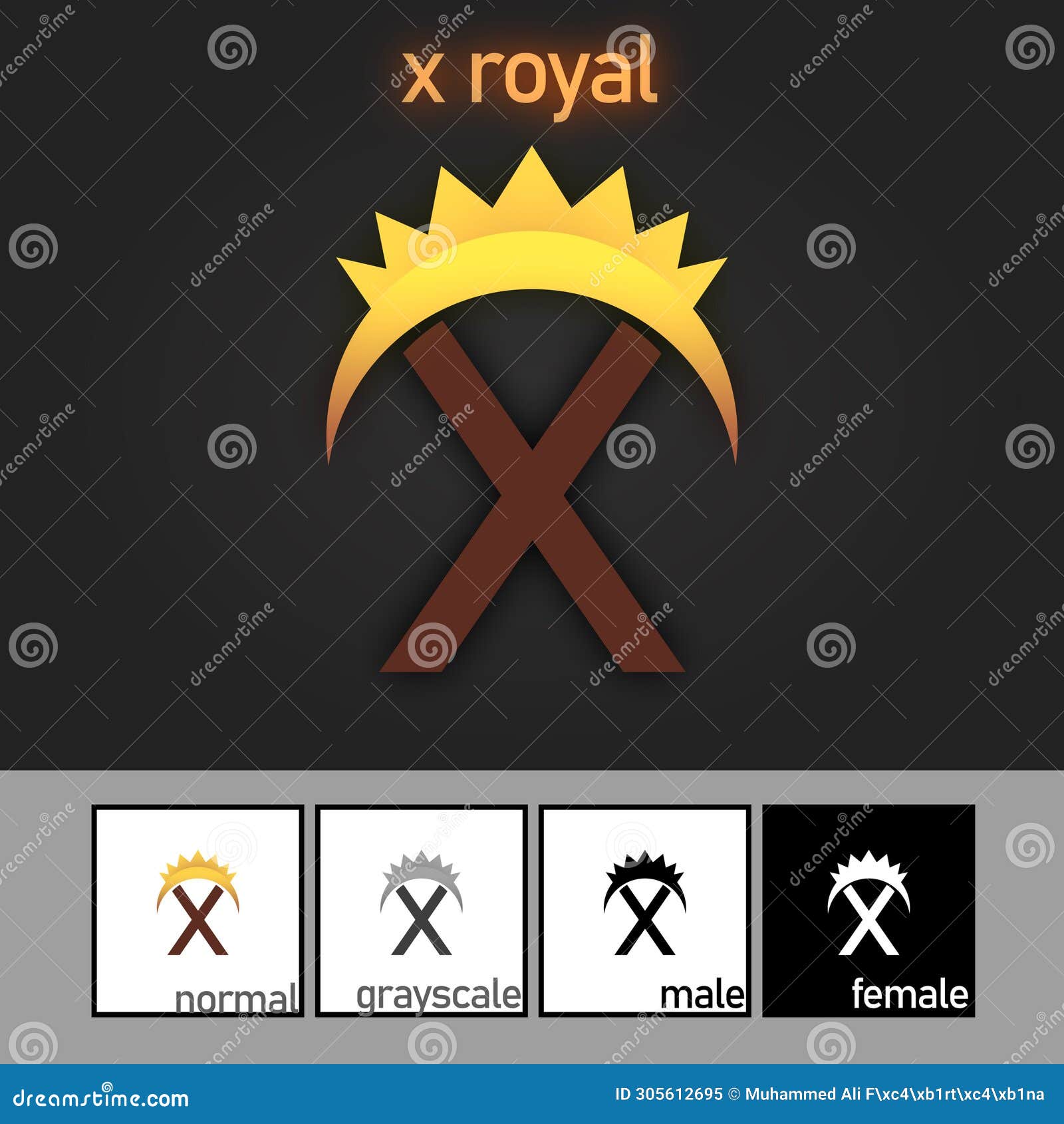 X Letter Logo Royal. - Vector Stock Vector - Illustration of isolated ...