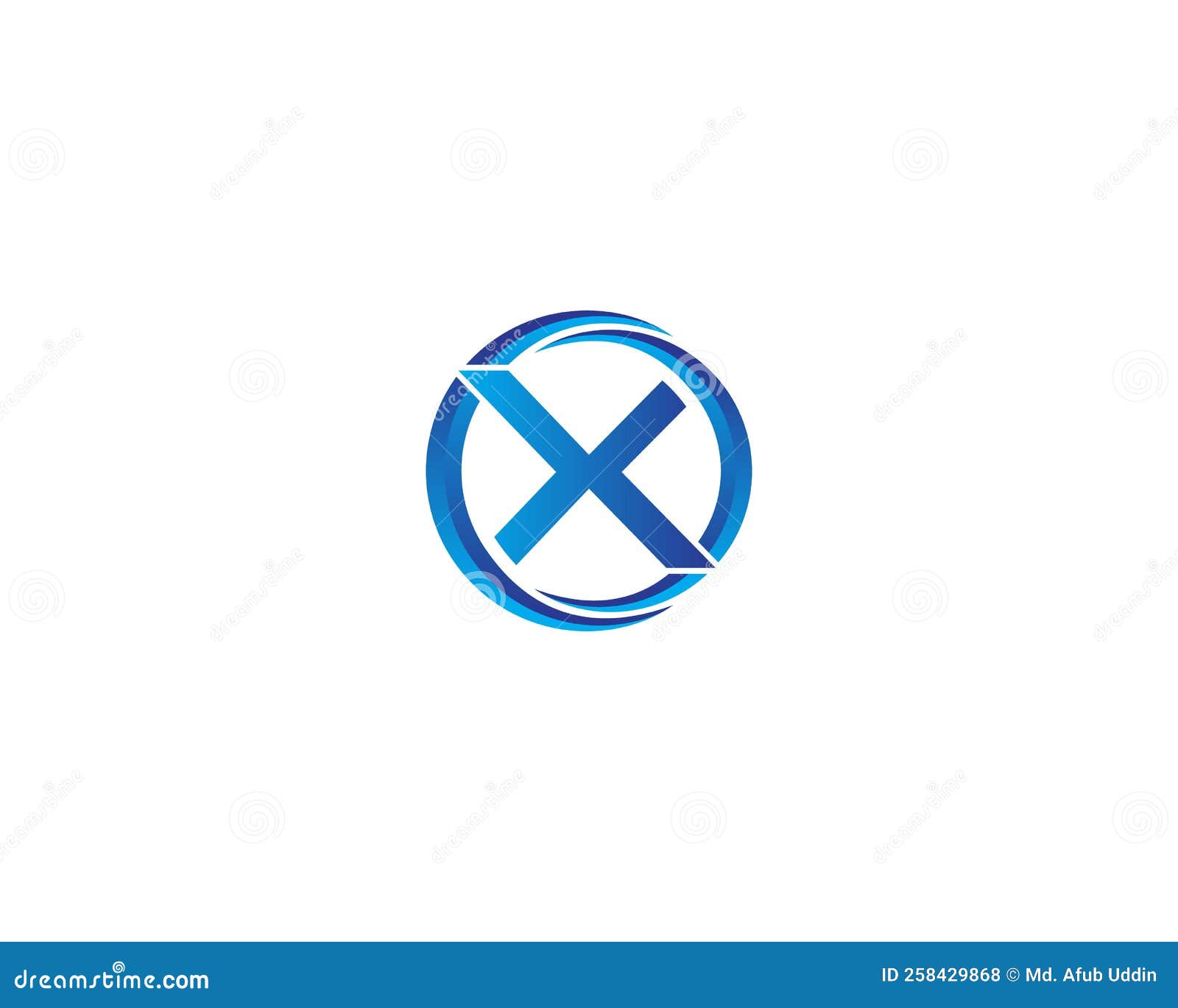 X Letter Monogram with Circle Logo Designs Stock Vector - Illustration ...