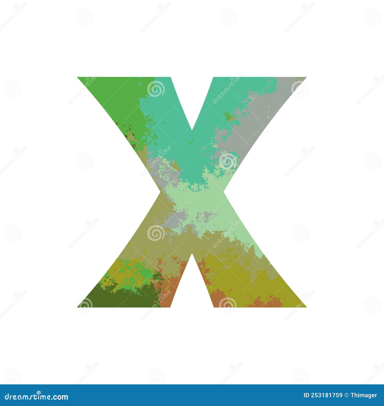 X letter paint splash stock illustration. Illustration of concept ...