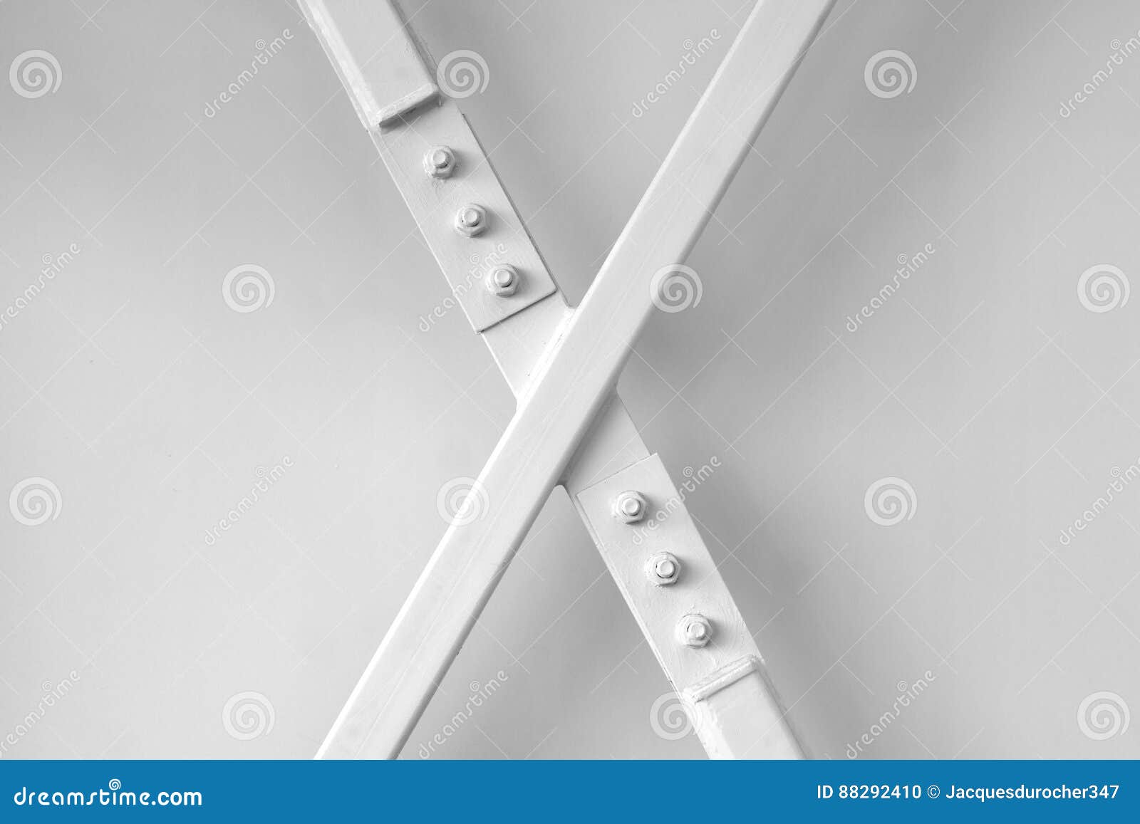 X Letter Painted Beam Metal Structure Shape Stock Photo - Image of ...