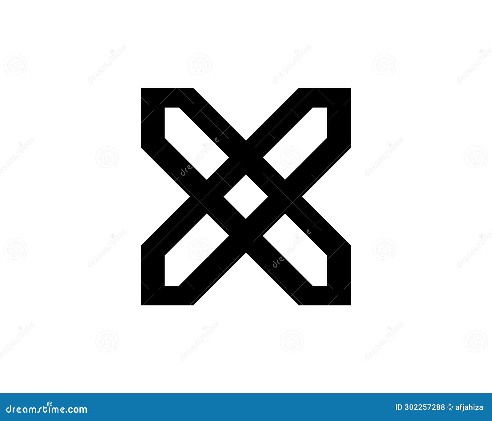 X Logo Black 1 Icon Template Stock Vector - Illustration of creative ...