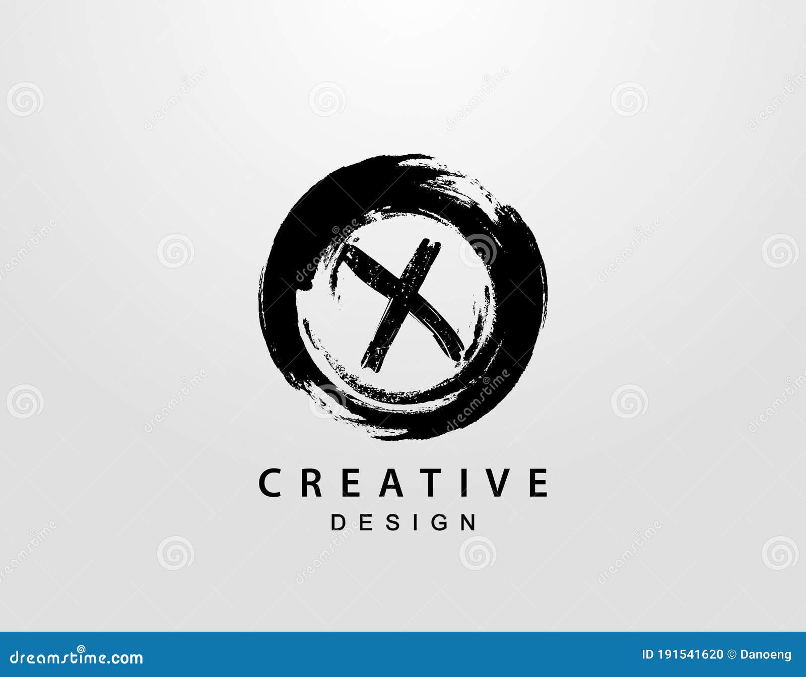 X Logo with Circle Splatter Element. Vintage Circle Wave Logo Design ...