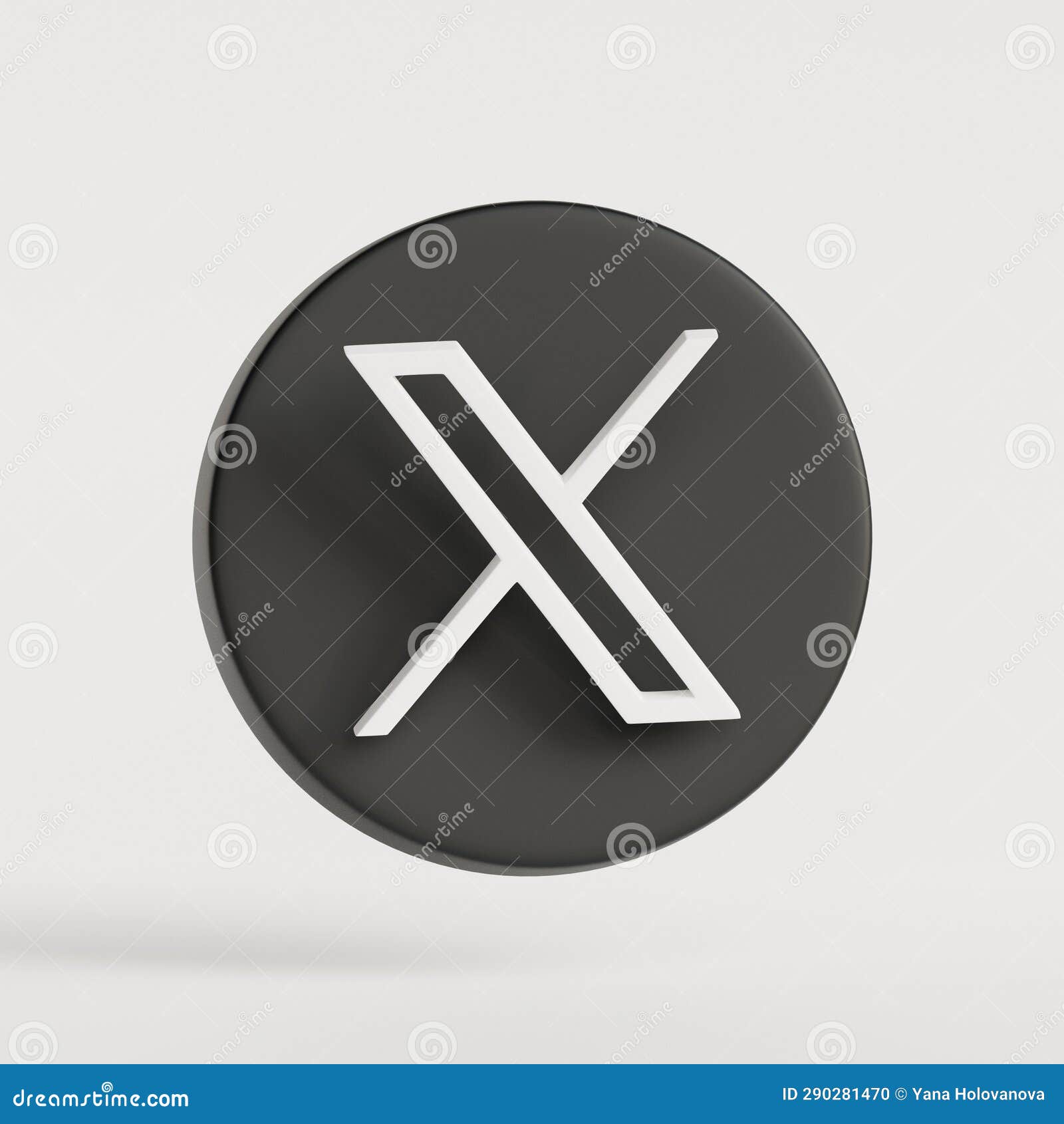X Logo on a Dark Color. Twitter New Logo X Stock Illustration ...