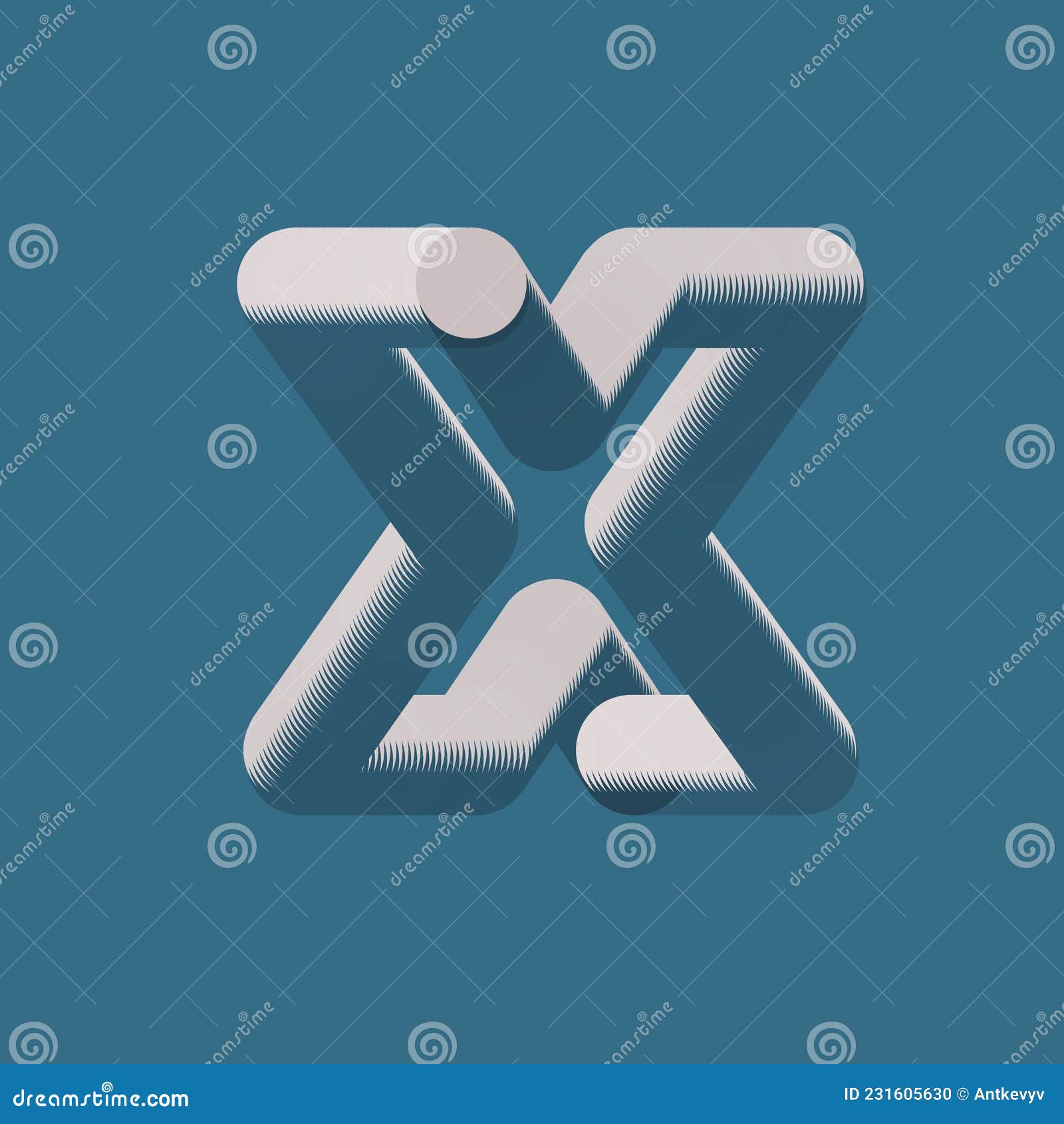 X Logo Emblem Concept. Creative Letter X Symbol Vector File Stock ...
