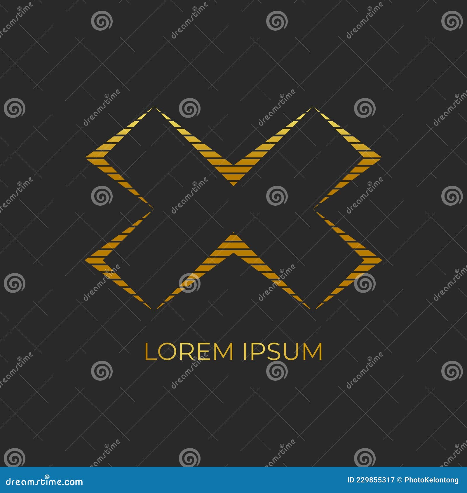 X logo monogram stock vector. Illustration of diagram - 229855317
