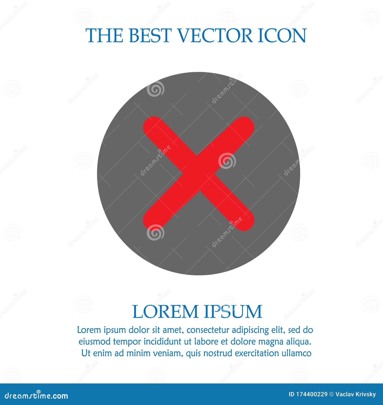 X Mark Vector Icon Eps 10. Remove Symbol Stock Vector - Illustration of ...