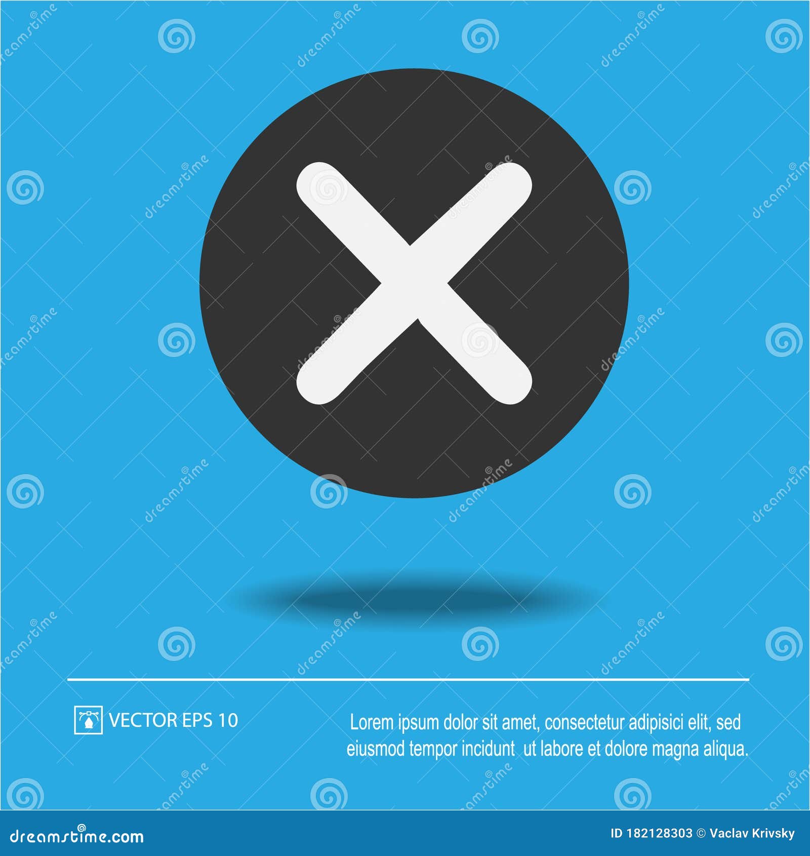 X Mark Vector Icon Eps 10. Remove Symbol Stock Vector - Illustration of ...