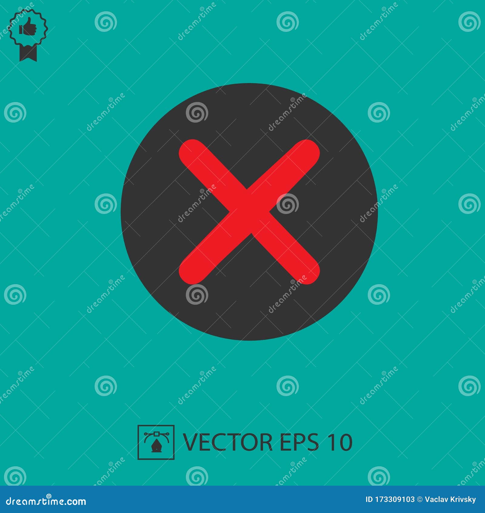 X Mark Vector Icon Eps 10. Remove Symbol Stock Vector - Illustration of ...
