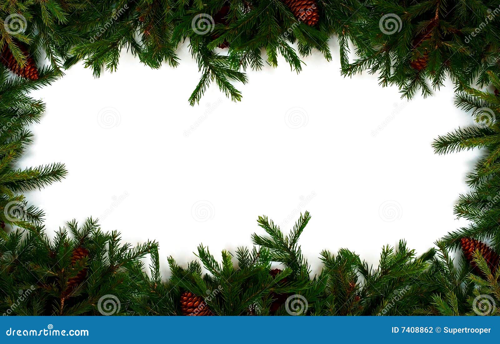X-mas frame stock photo. Image of frame, trees, rough - 7408862