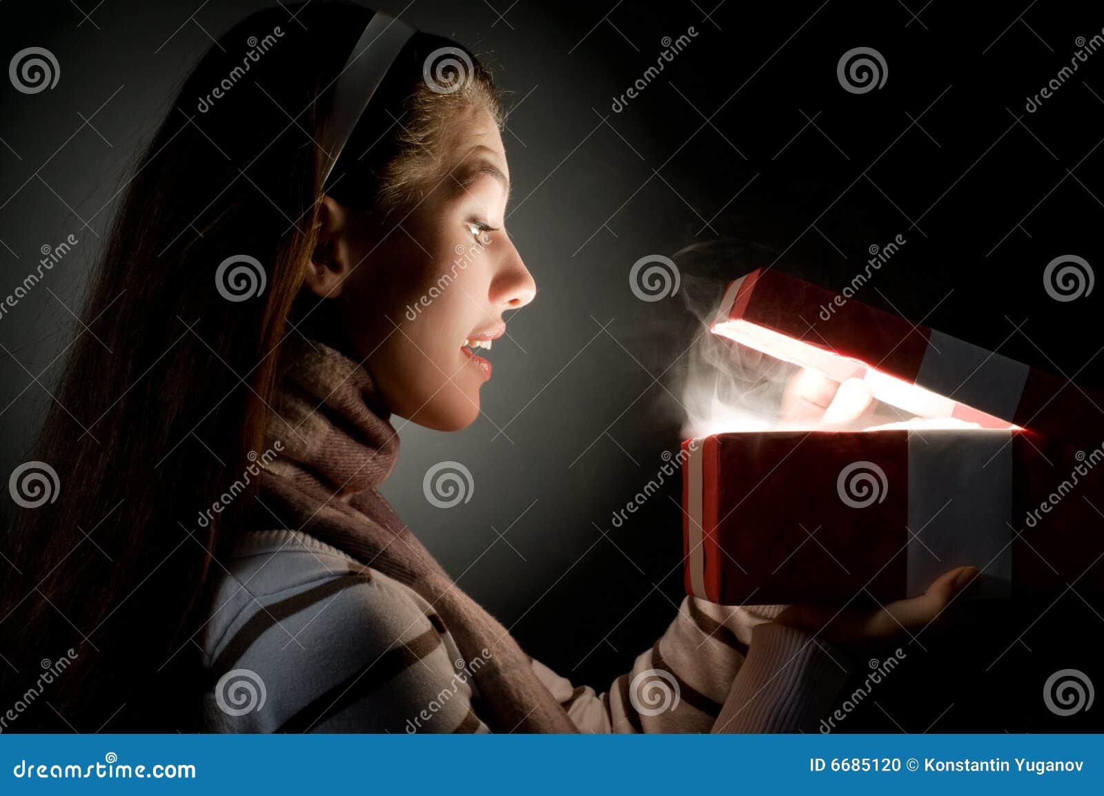 X-mass magic present stock photo. Image of night, cheerful - 6685120