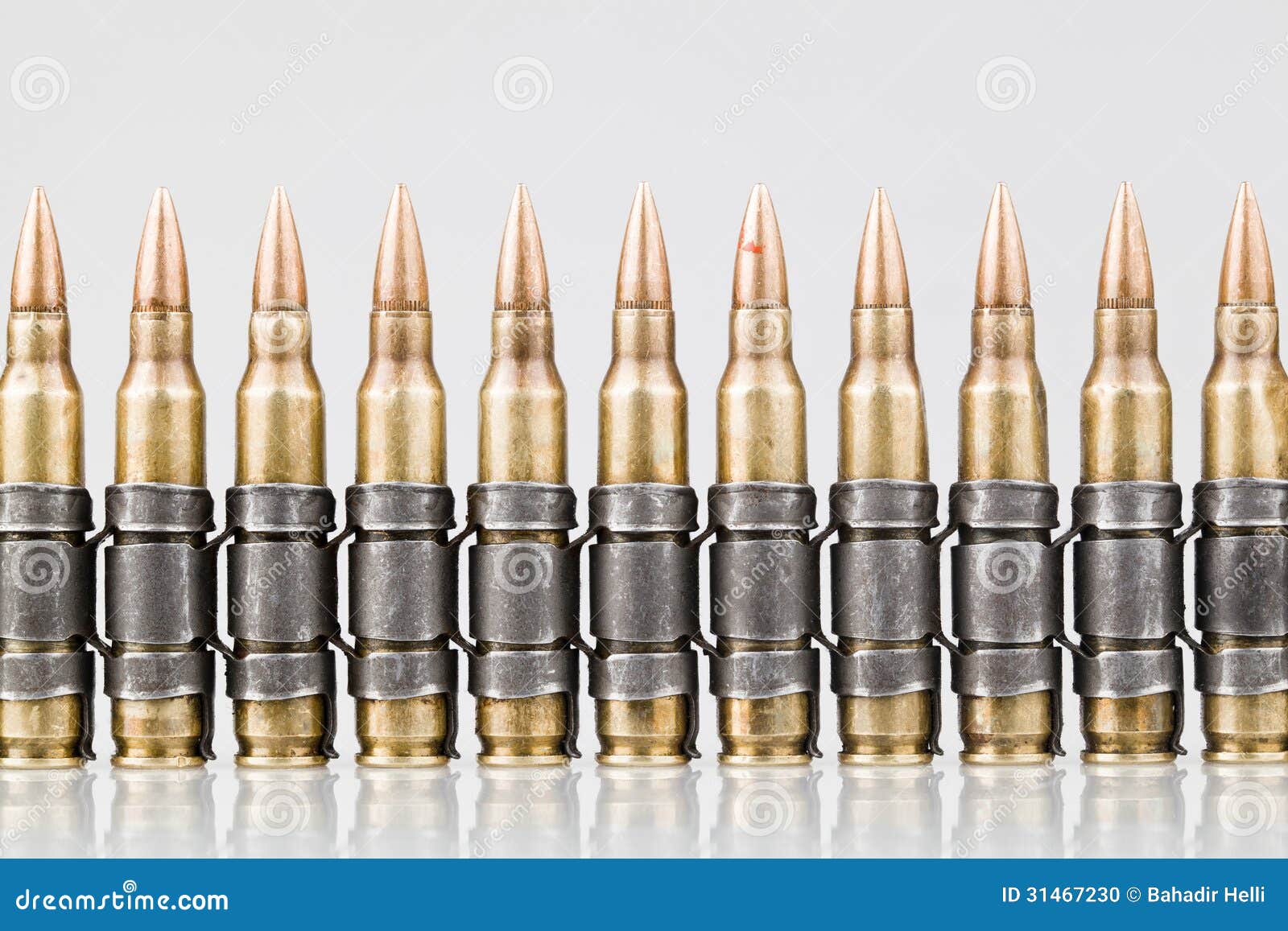 5.56x45mm NATO Tracer Bullets Stock Photo - Image of explosive ...