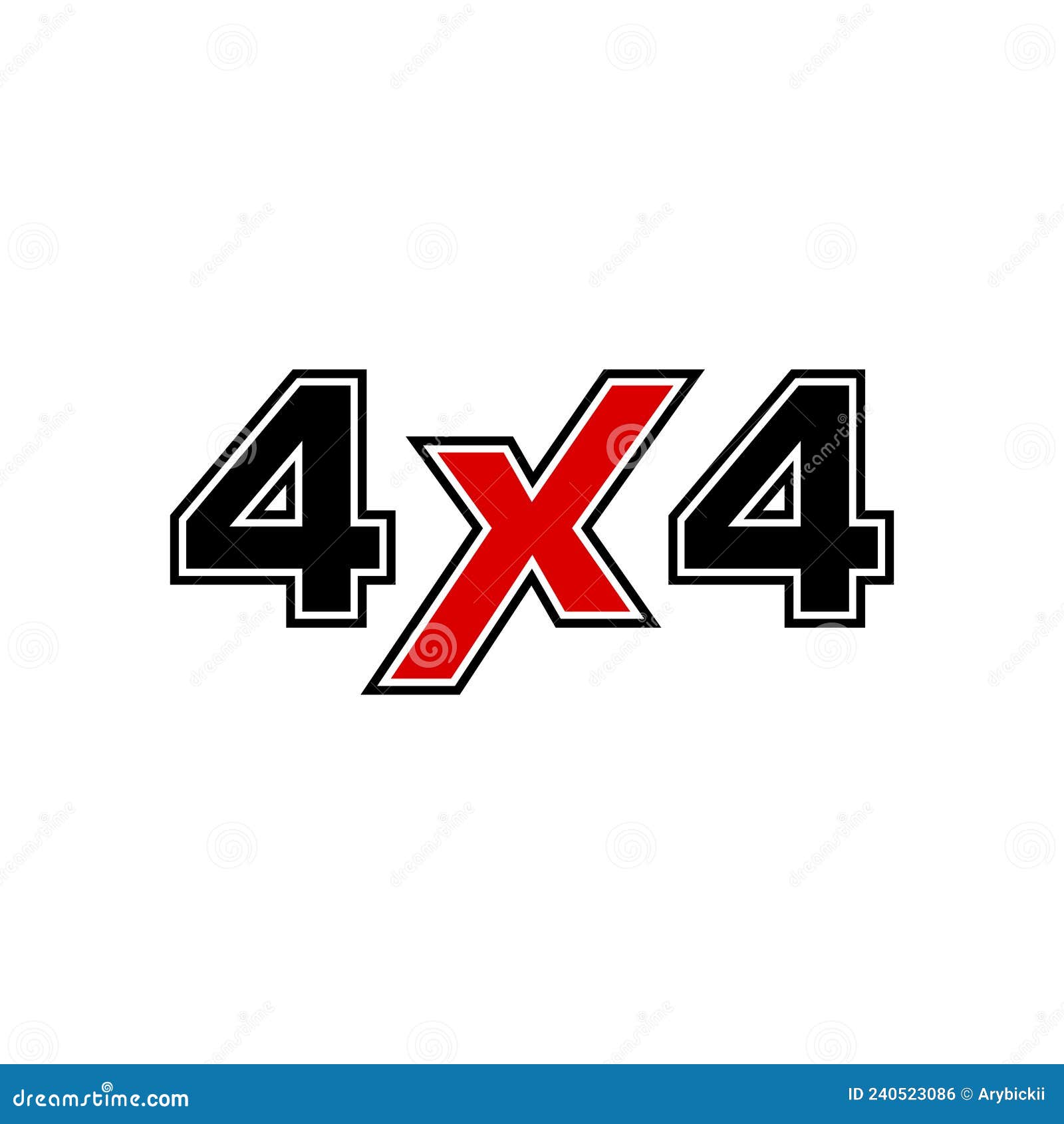 4x4 off-road emblem stock vector. Illustration of icon - 240523086