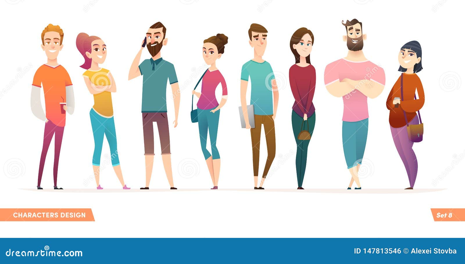 People Group Design Collection Stock Vector - Illustration of black ...