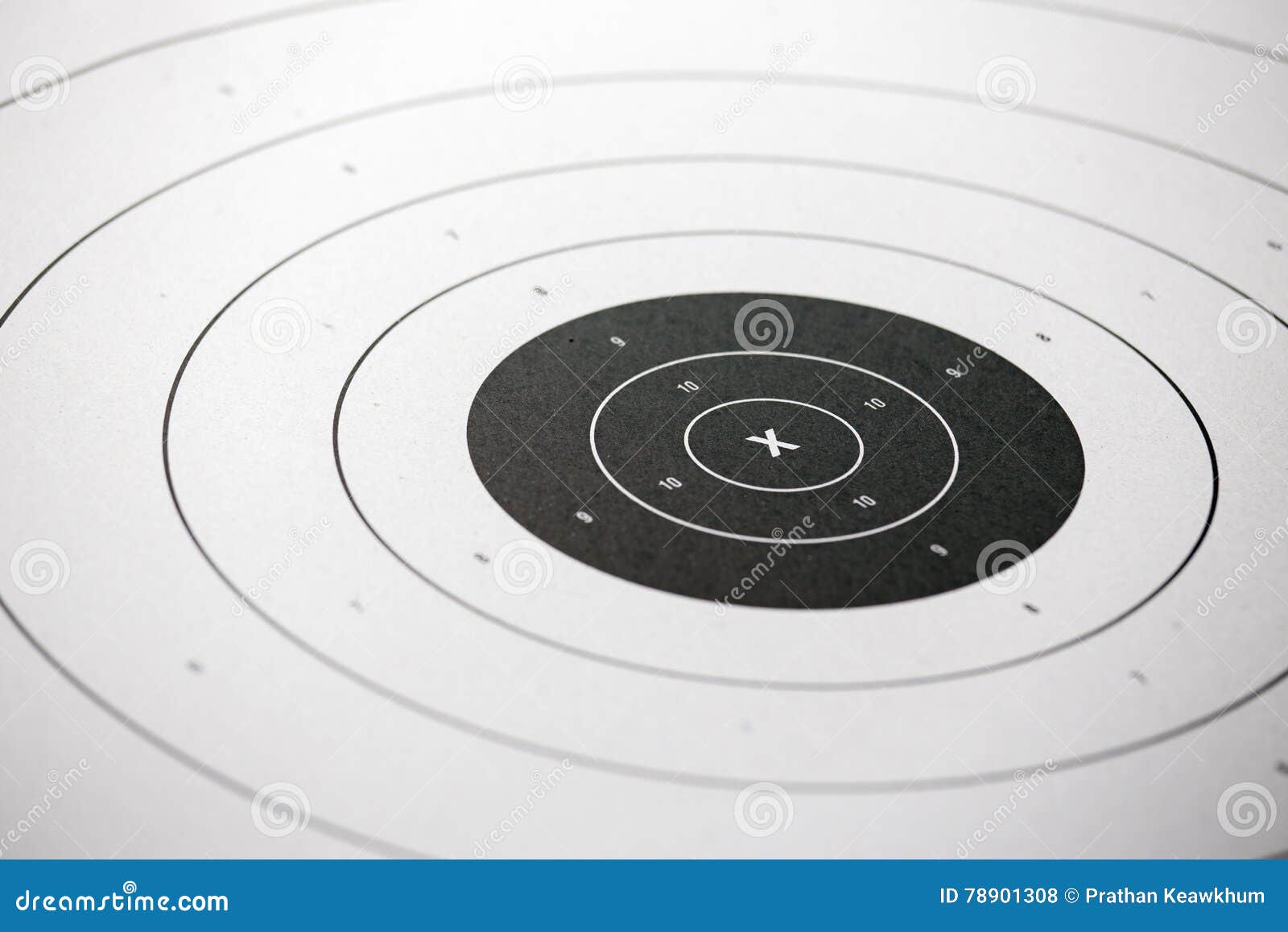 `x` on Paper Shooting Target for Shooting Practice in Law Enforc Stock ...