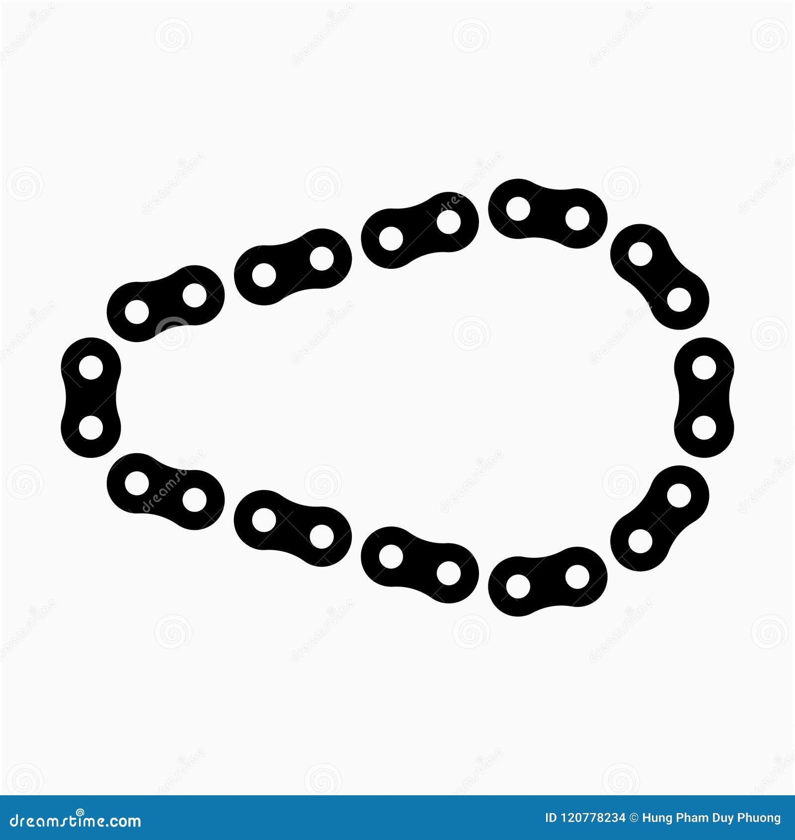 Glyph Beautiful Roller Chain Vector Icon Stock Vector - Illustration of ...