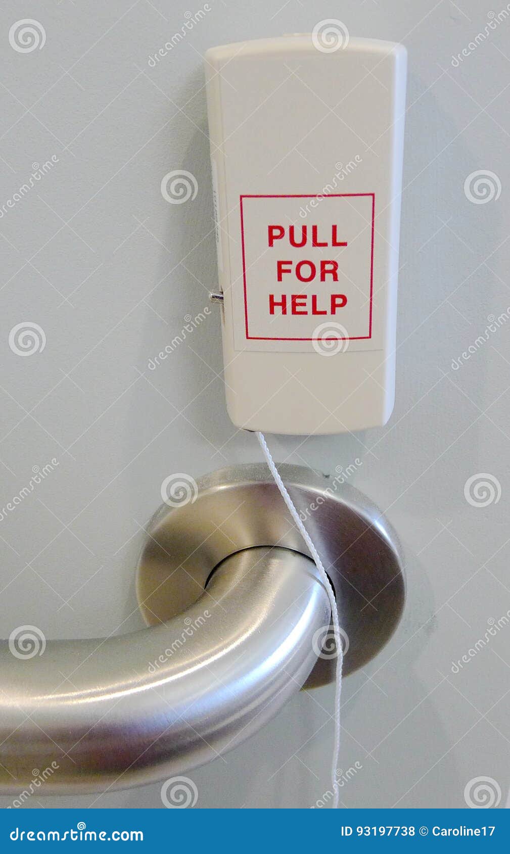 Pull for Helpï¼Œ in the Washroom for Seniors with Strings on the Wall ...