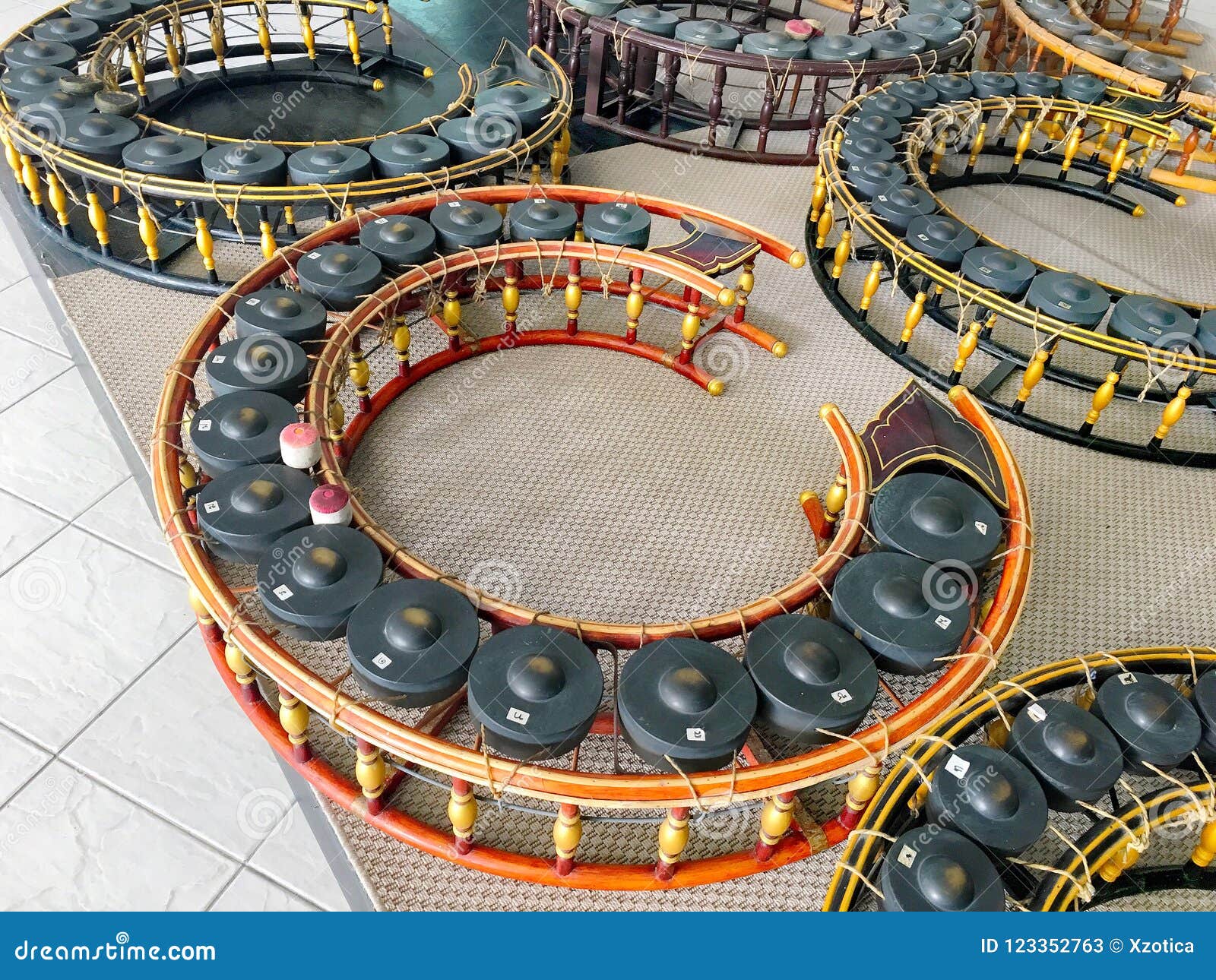 & X22;Ra-Nard& X22; Thai Musical Instrument on the Floor Stock Image ...